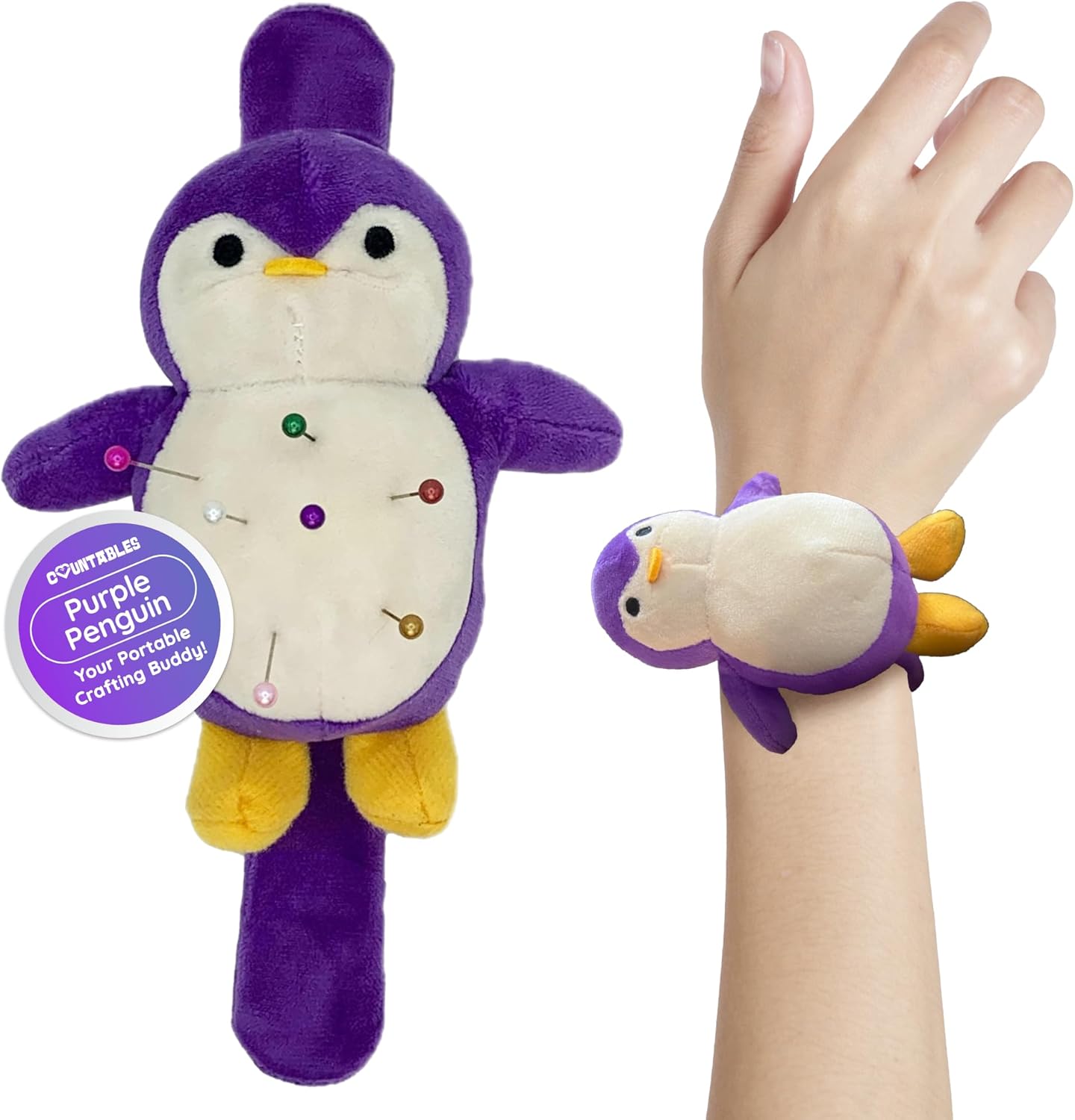 Amazon.com: Countables Cute Penguin Wrist Pin Cushion for Sewing - Snap ...