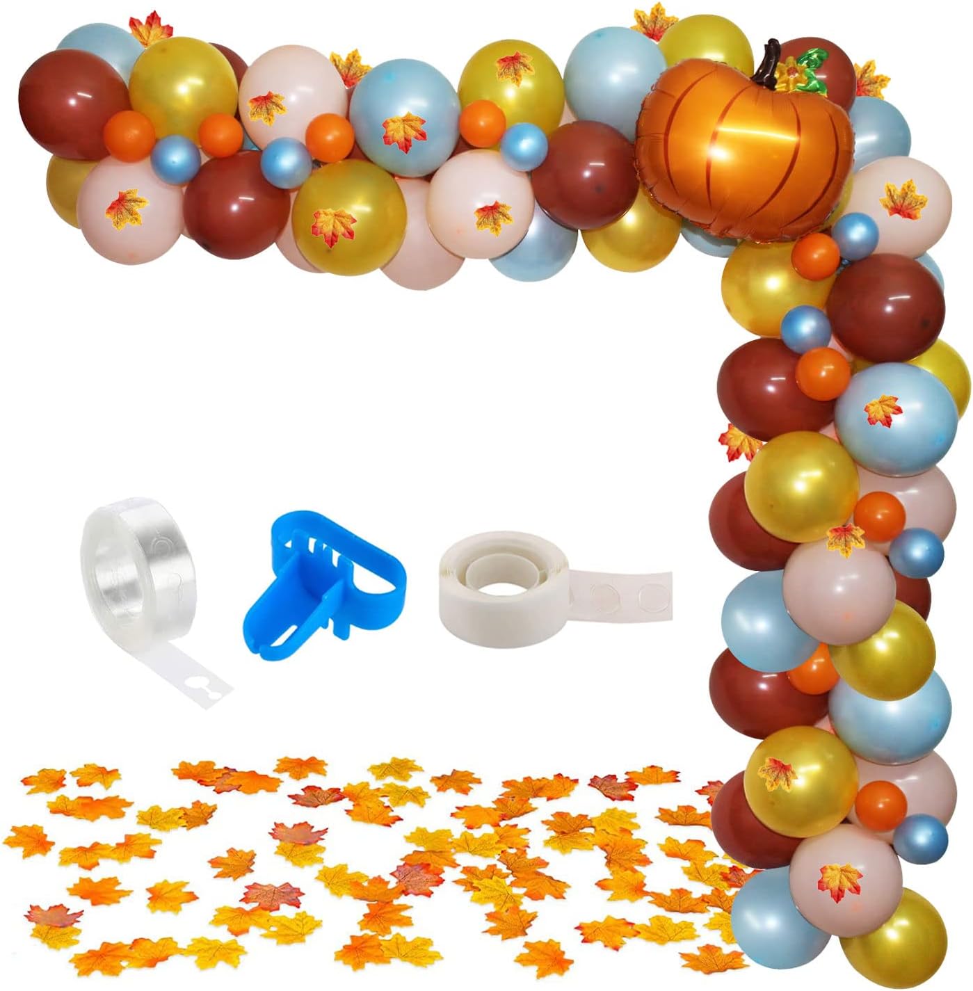 Amazon.com: Little Pumpkin Balloon Garland and Arch, Boy Baby Shower ...