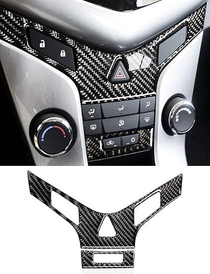 Amazon.com: GZXinWei Carbon Fiber Car Interior Central Control Button ...