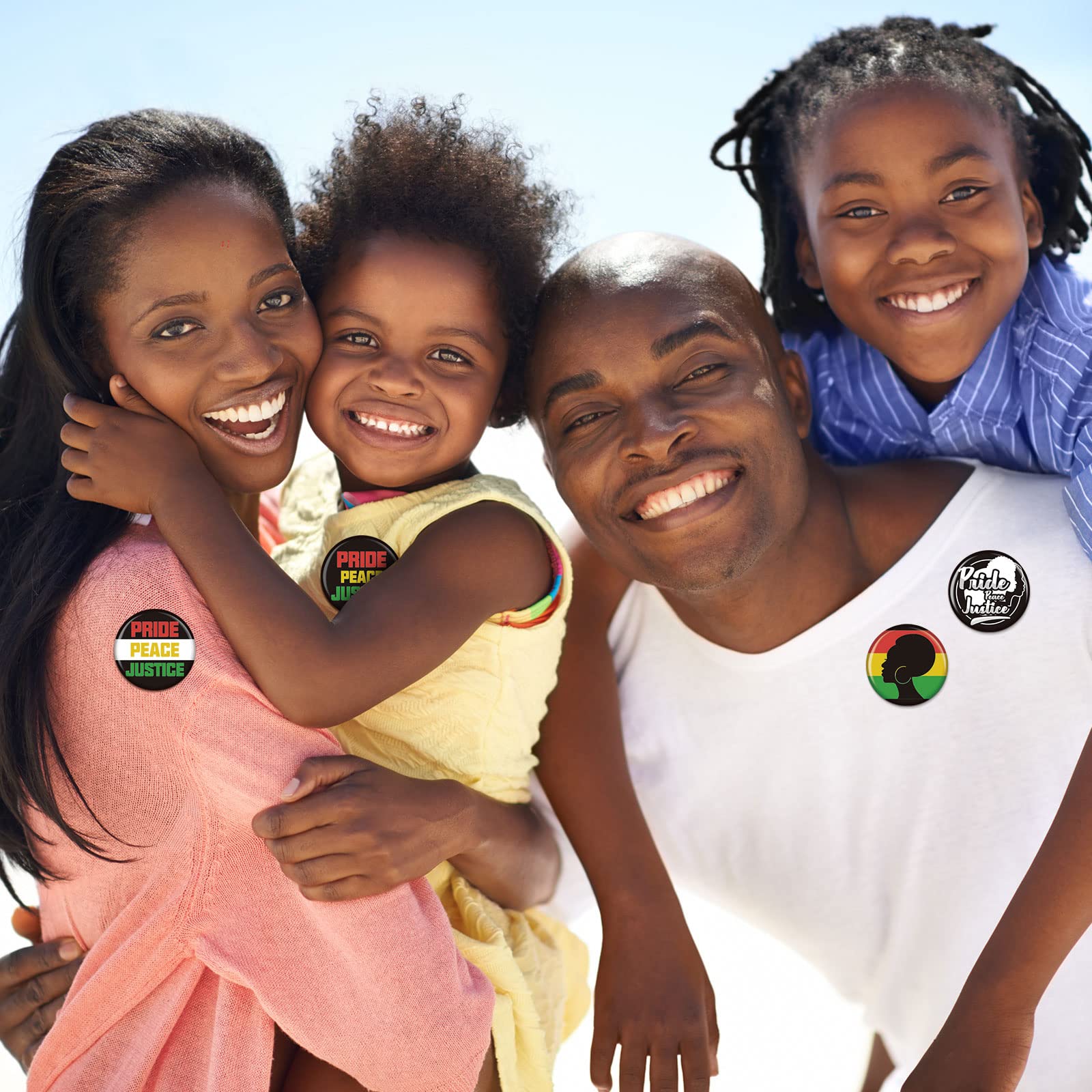 Snapklik.com : Glitinsel 100 Pcs Juneteenth Buttons Happy Juneteenth ...