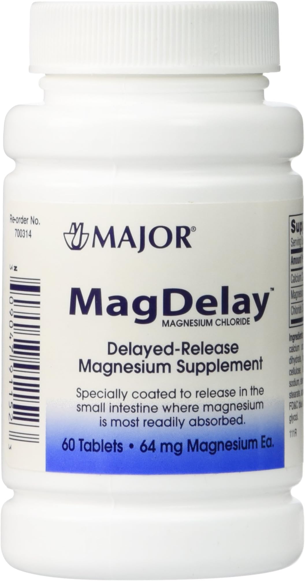 Amazon.com: MagDelay 64mg Delayed-Release Magnesium Supplement 60 Count ...