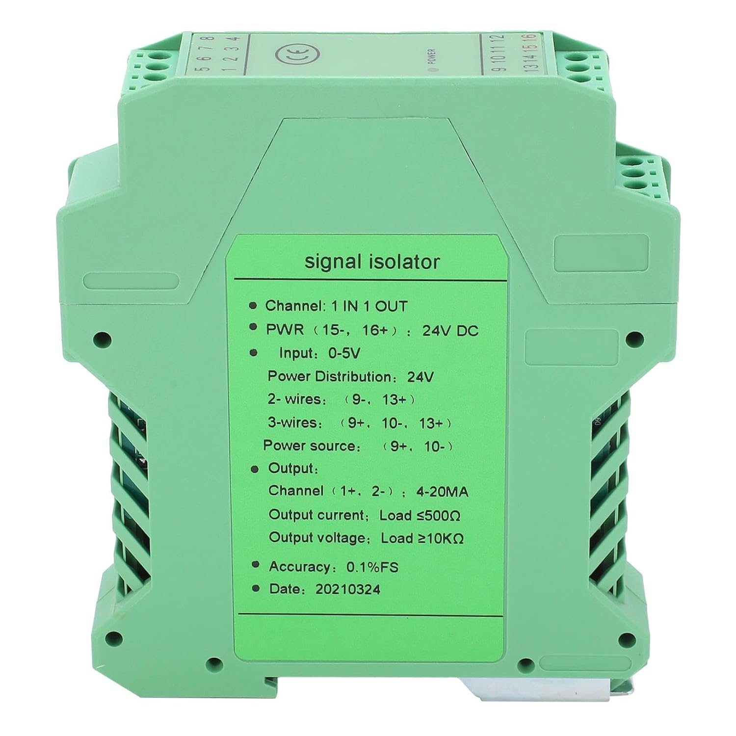 Amazon.com: Signal Isolator-in-Out Rail Mount DC Current Voltage – 0 ...