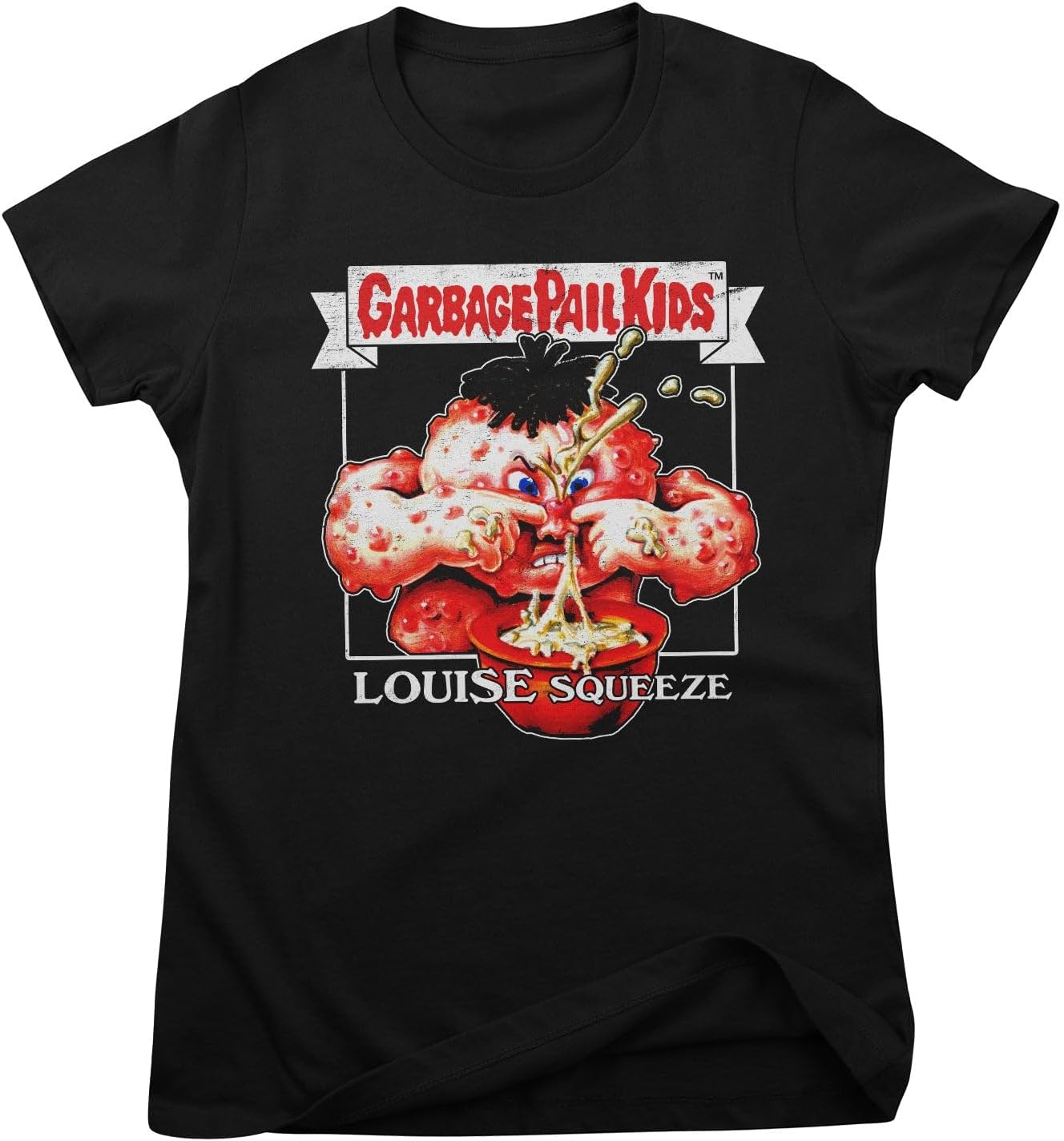 Garbage Pail Kids Officially Licensed Louise Squeeze Women T-Shirt ...