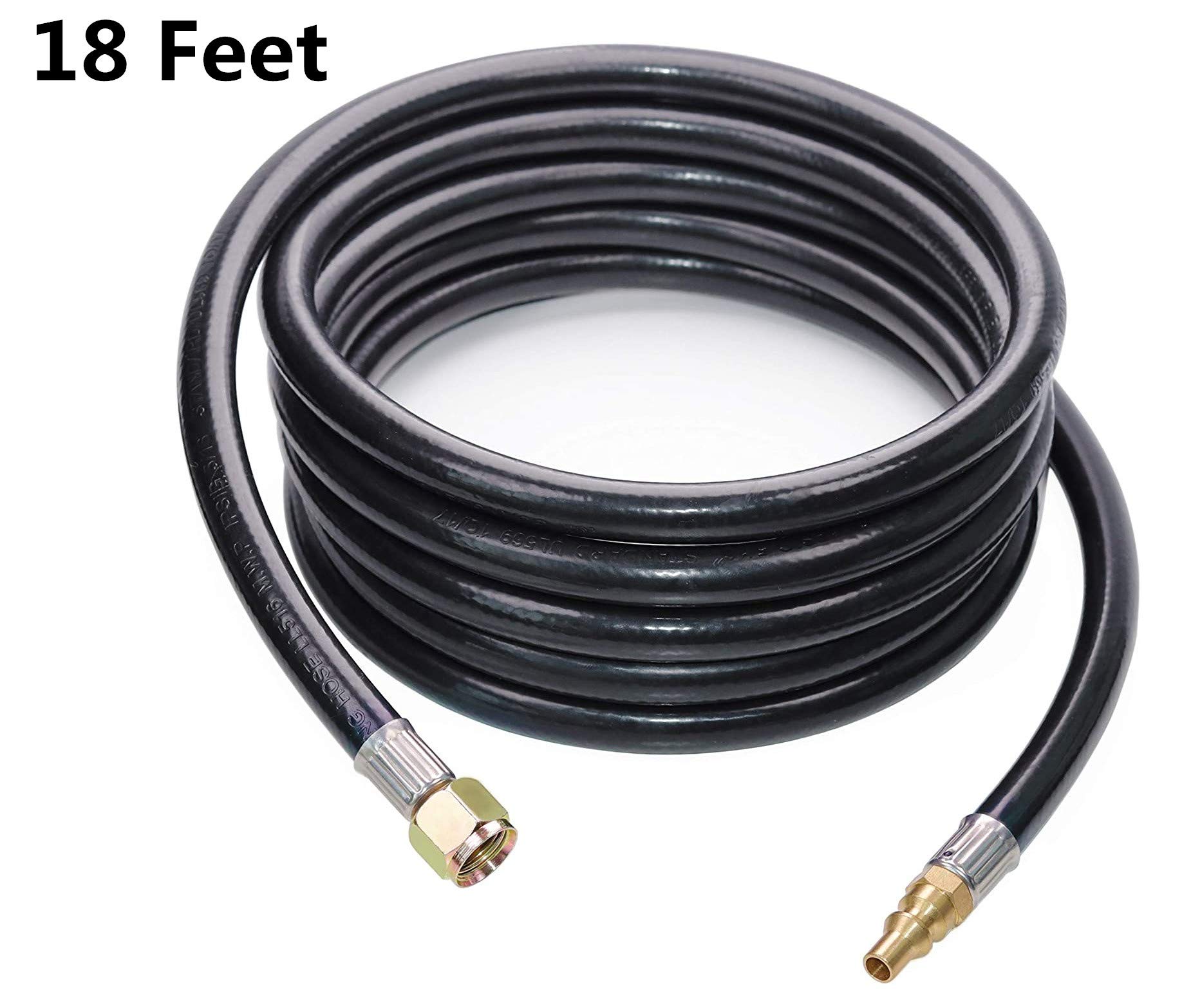 Snapklik.com : DOZYANT 18 Feet Propane Quick Connect Extension Hose