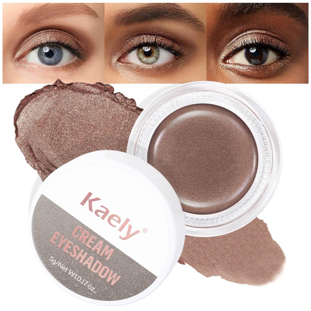 Amazon.com : Kaely Cream Single Eyeshadow Makeup, Bronze Shimmer Highly ...