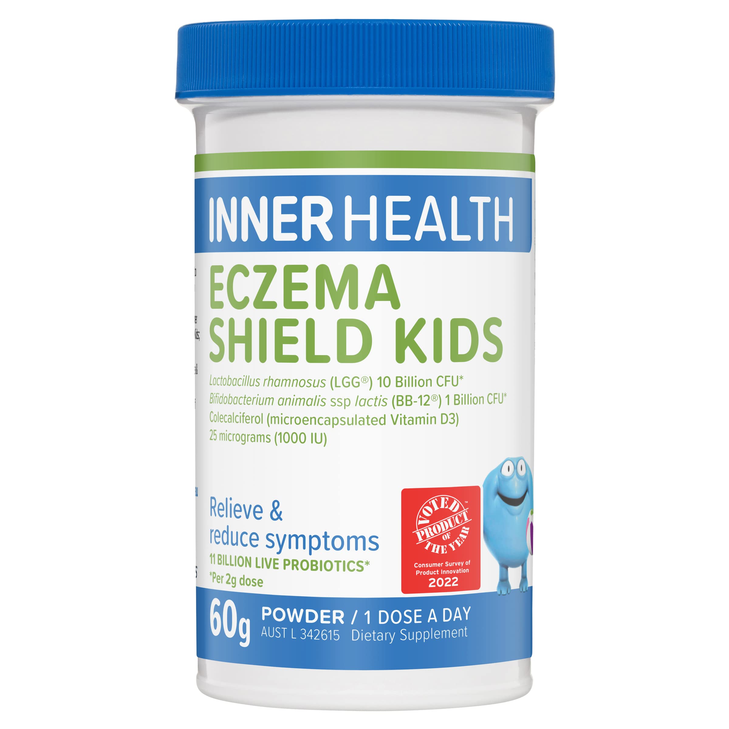 Inner Health Eczema Shield Kids Probiotic Powder - Relieves & Reduces ...