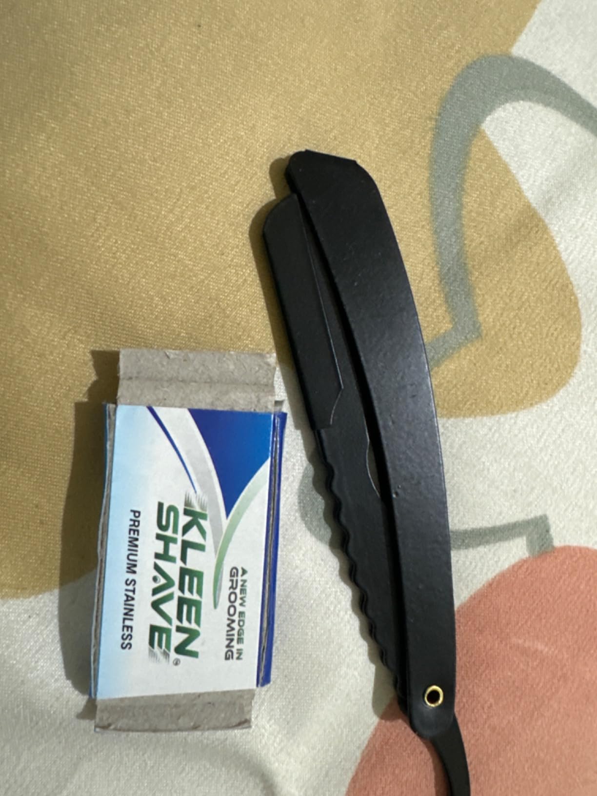 GNS Professional Barber Straight Edge Safety Razor with Free 10 blades ...