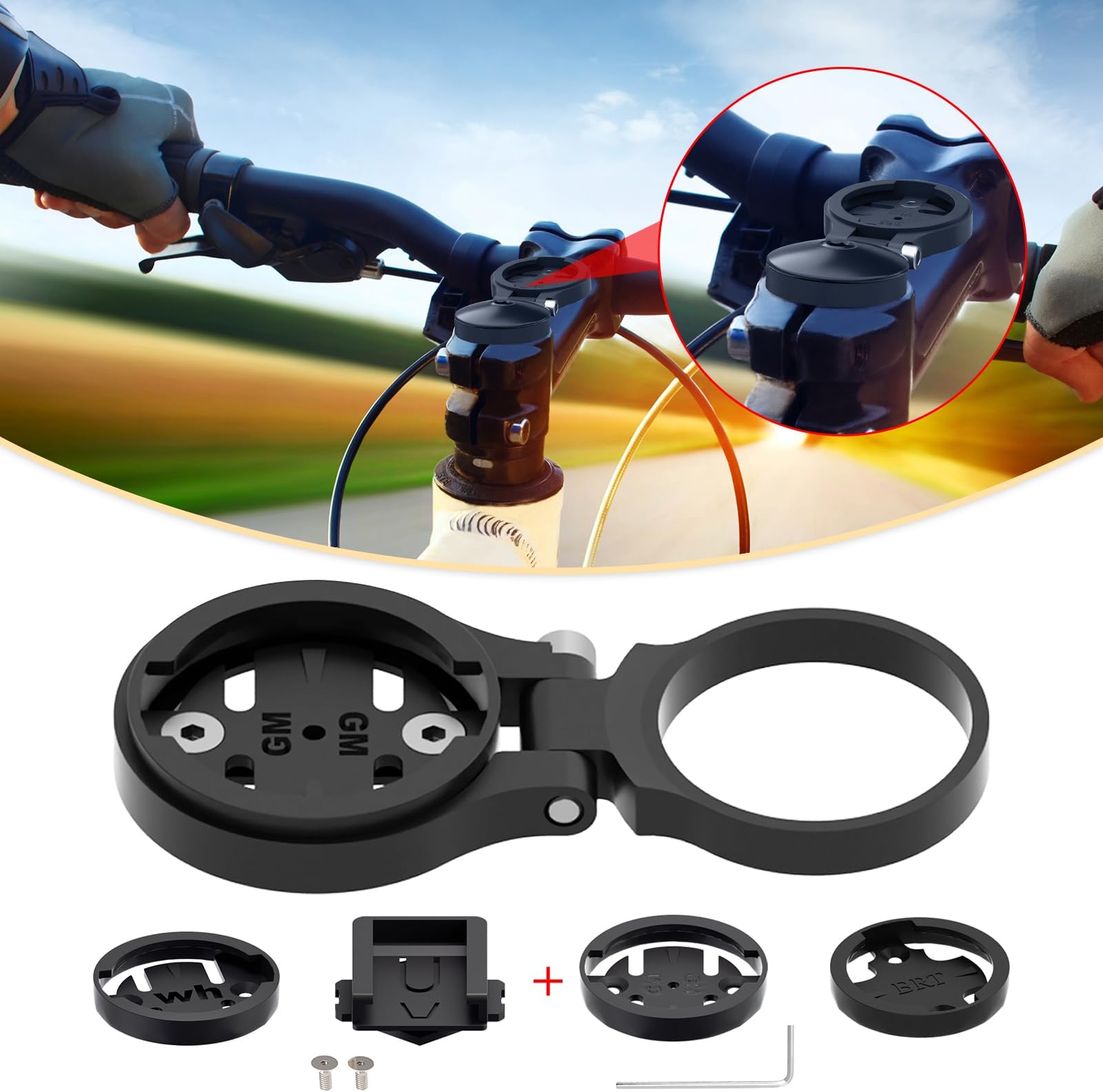 Amazon.com: Cestbon Out Front Bike Stem Handlebar Combo Mount for ...