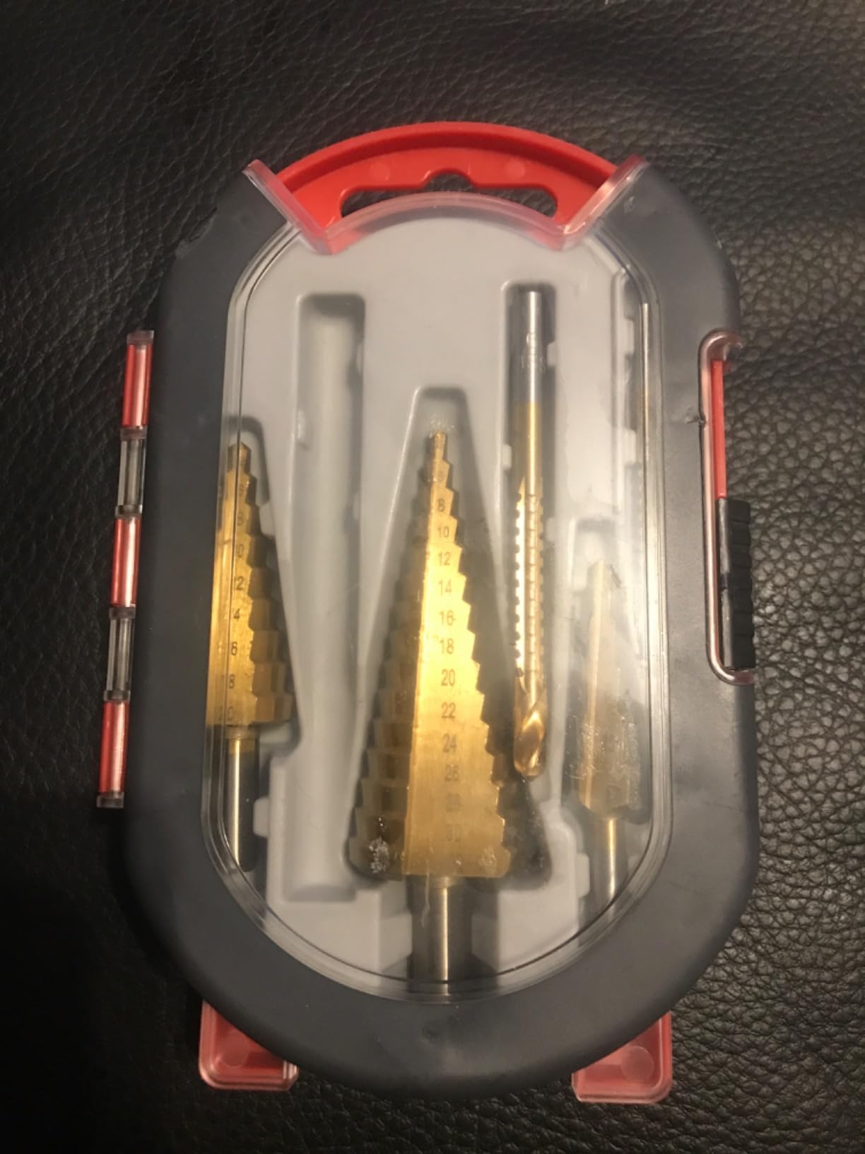 6 Pcs Titanium Coated Drill Bit Set, Including 3 Sizes of Step and ...