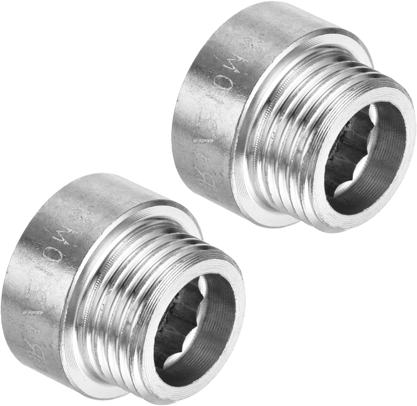 PATIKIL Shower Head Extension Arm, 2 Pack 201 Stainless Steel G1/2 Male ...