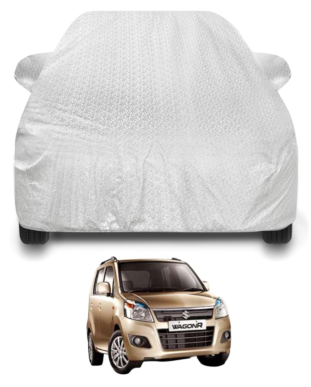 Euro Care Maruti WagonR (Model : 2005-2018) Car Cover with Mirror ...