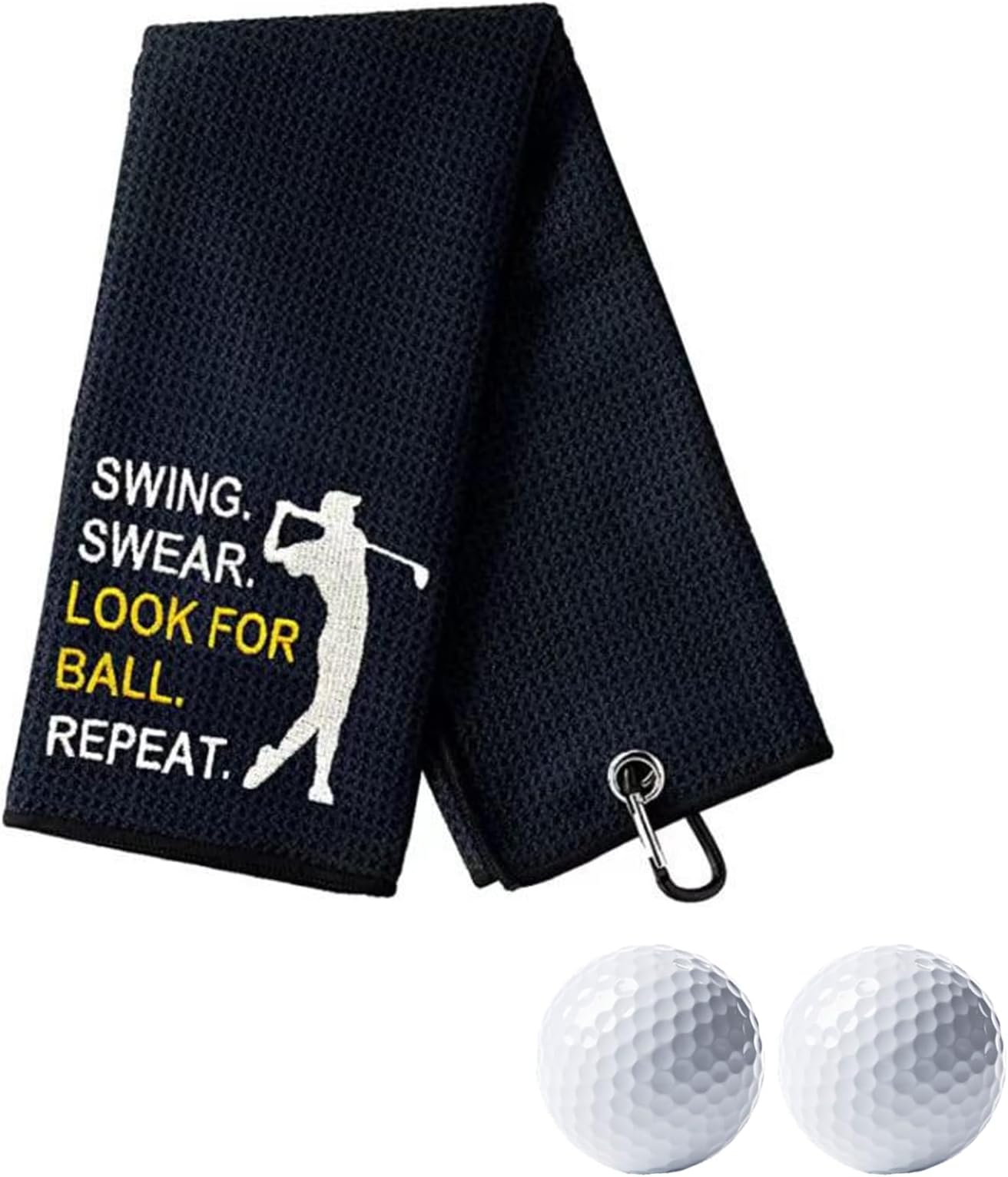LIAMGUS Golf Towel - Funny Black Towel for Golf Bags, Men, Golfer ...