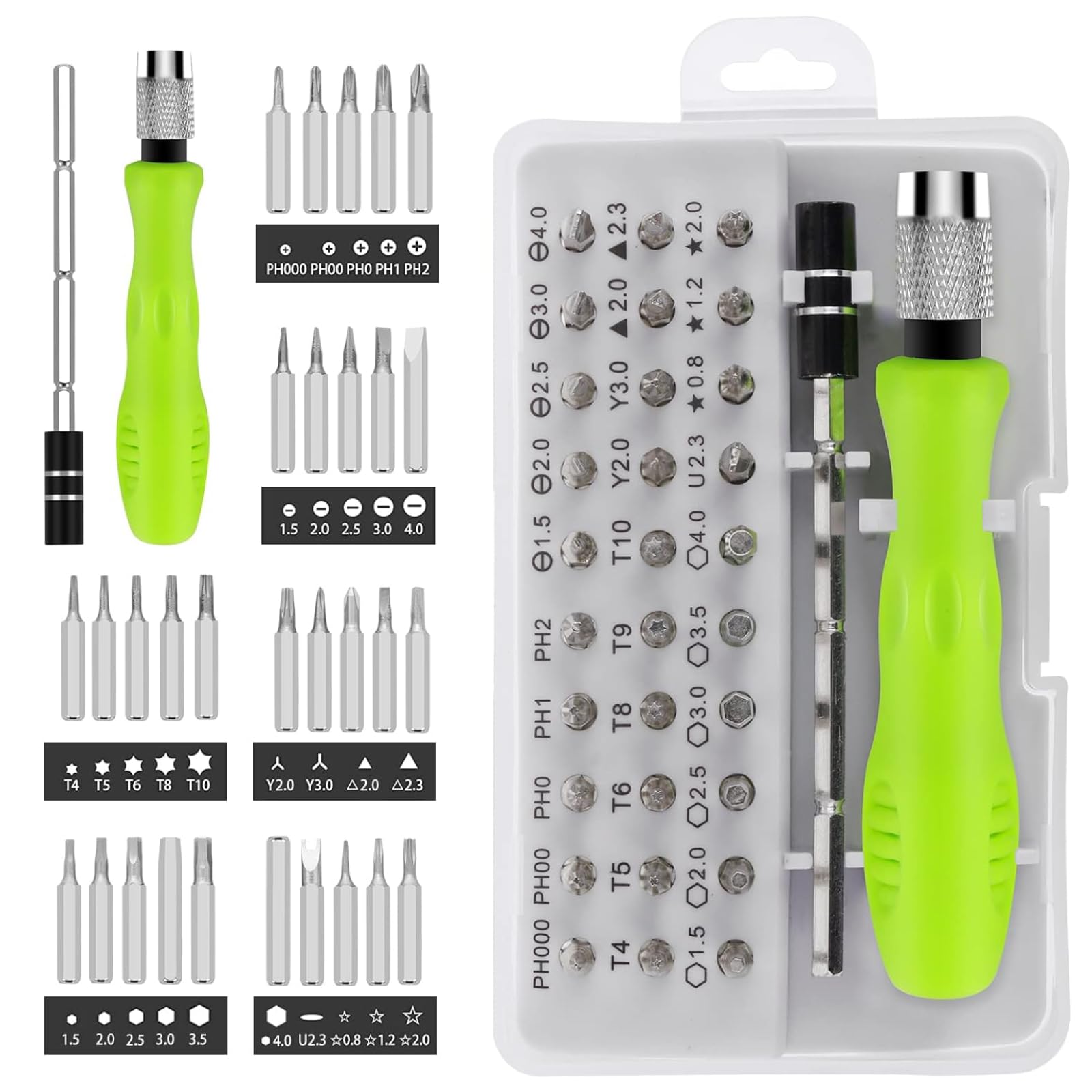 32 in 1 Precision Screwdriver Set - Philips Torx Y Shape Slotted ...