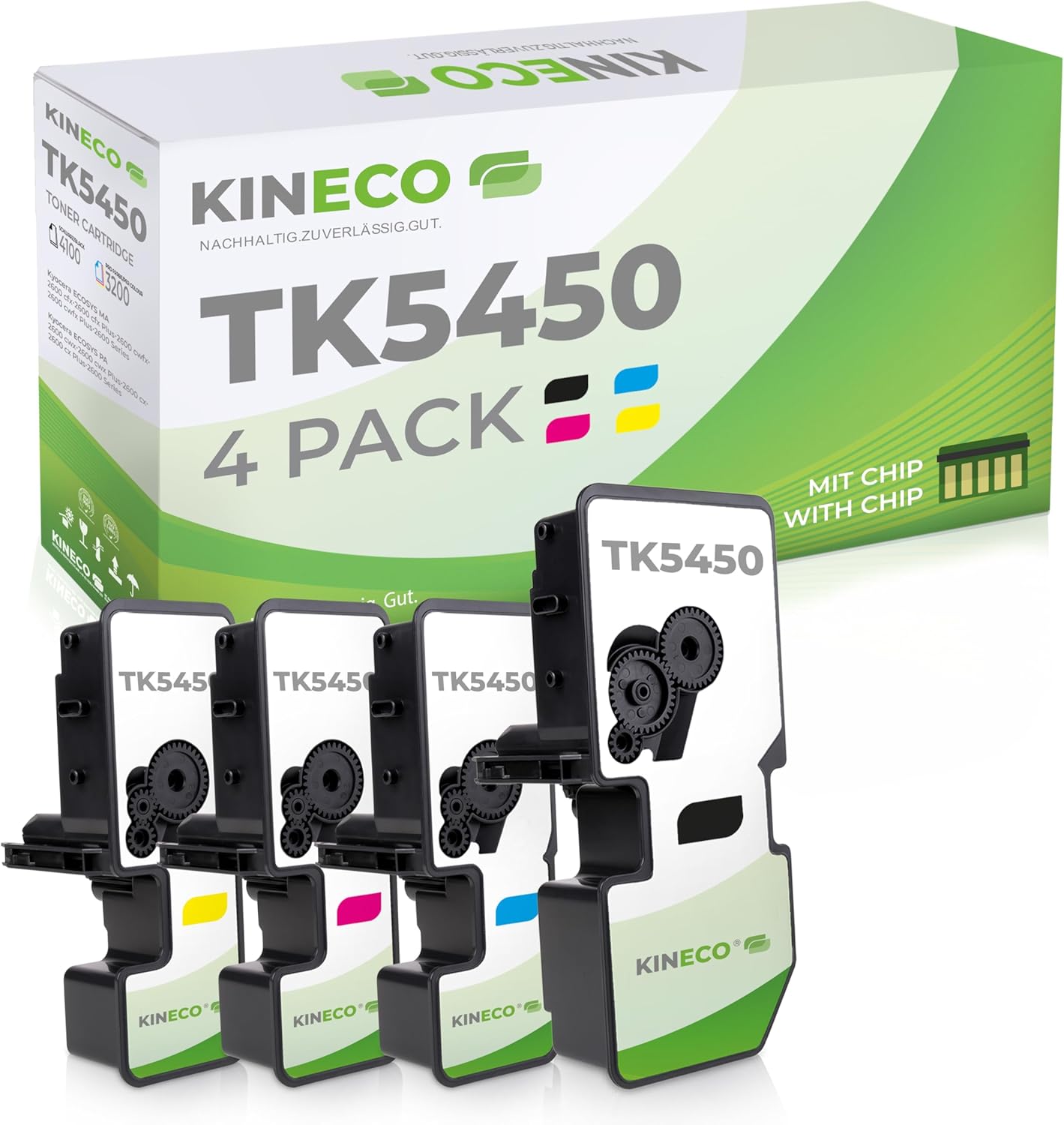 Kineco TK5450 4er Set Toner kompatibel für Kyocera ECOSYS MA2600cwfx ...
