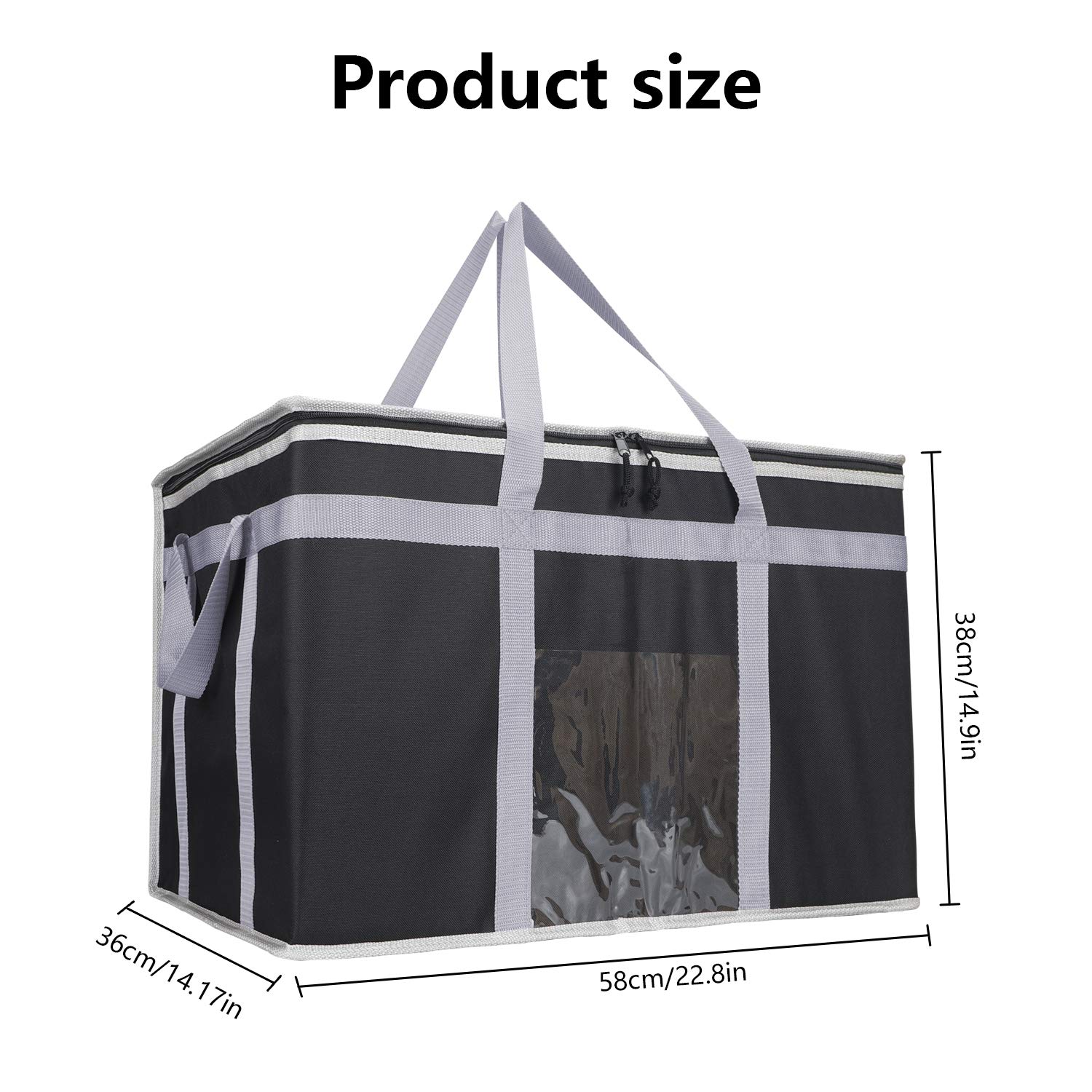 Buy 80L Food Delivery Bag, Insulated Delivery Bags for Hot Frozon Food ...