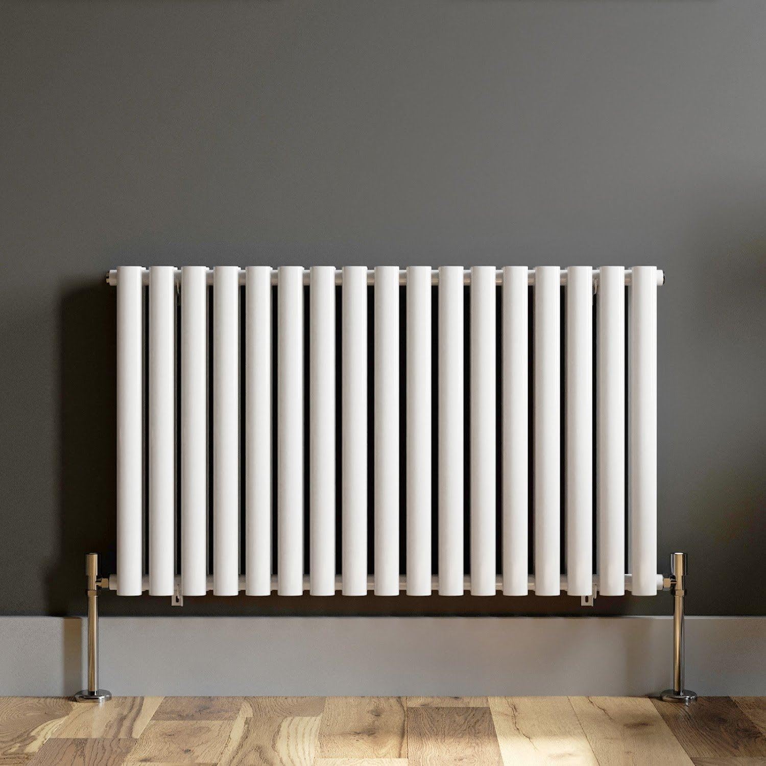 DuraTherm Horizontal 600 x 1020mm Radiator Double Panel Oval Tube ...