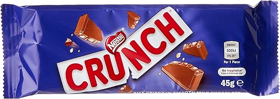 Nestle Crunch Chocolate Bar, 45 Grams x 36 : Amazon.com.au: Grocery