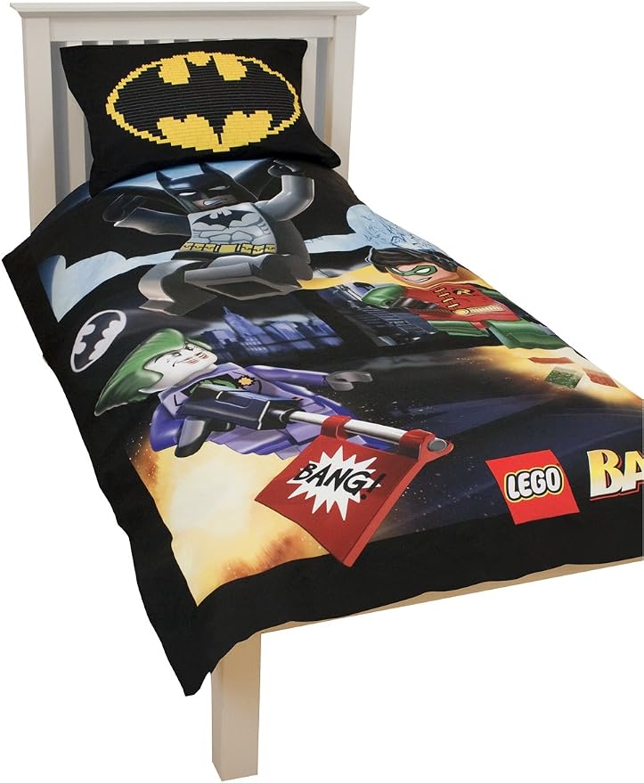 Character World Lego Batman Bang Single Panel Duvet Set : Amazon.co.uk ...