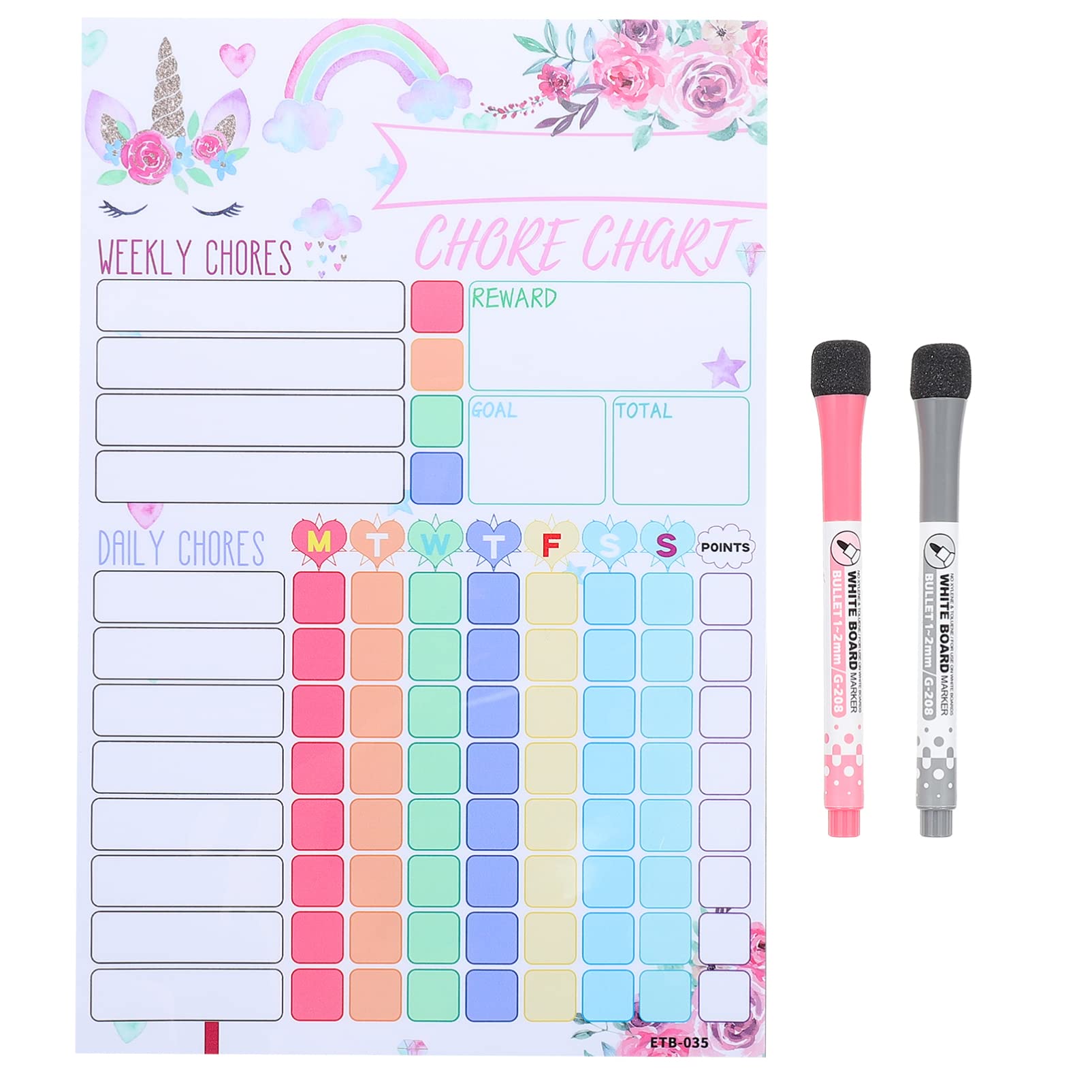 Buy NUOBESTY Kids Chore Chart Magnetic, Good Behavior Chart Magnet ...