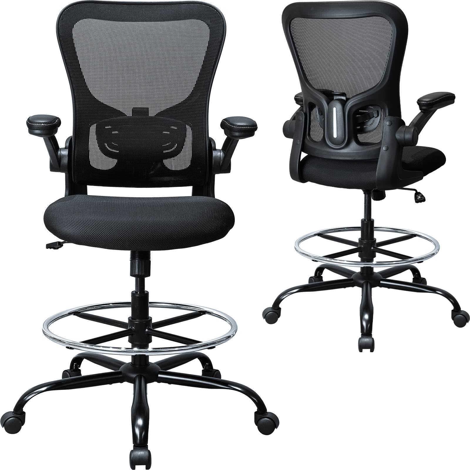 Amazon.com: Drafting Chair, Ergonomic Tall Office Chair for Standing ...