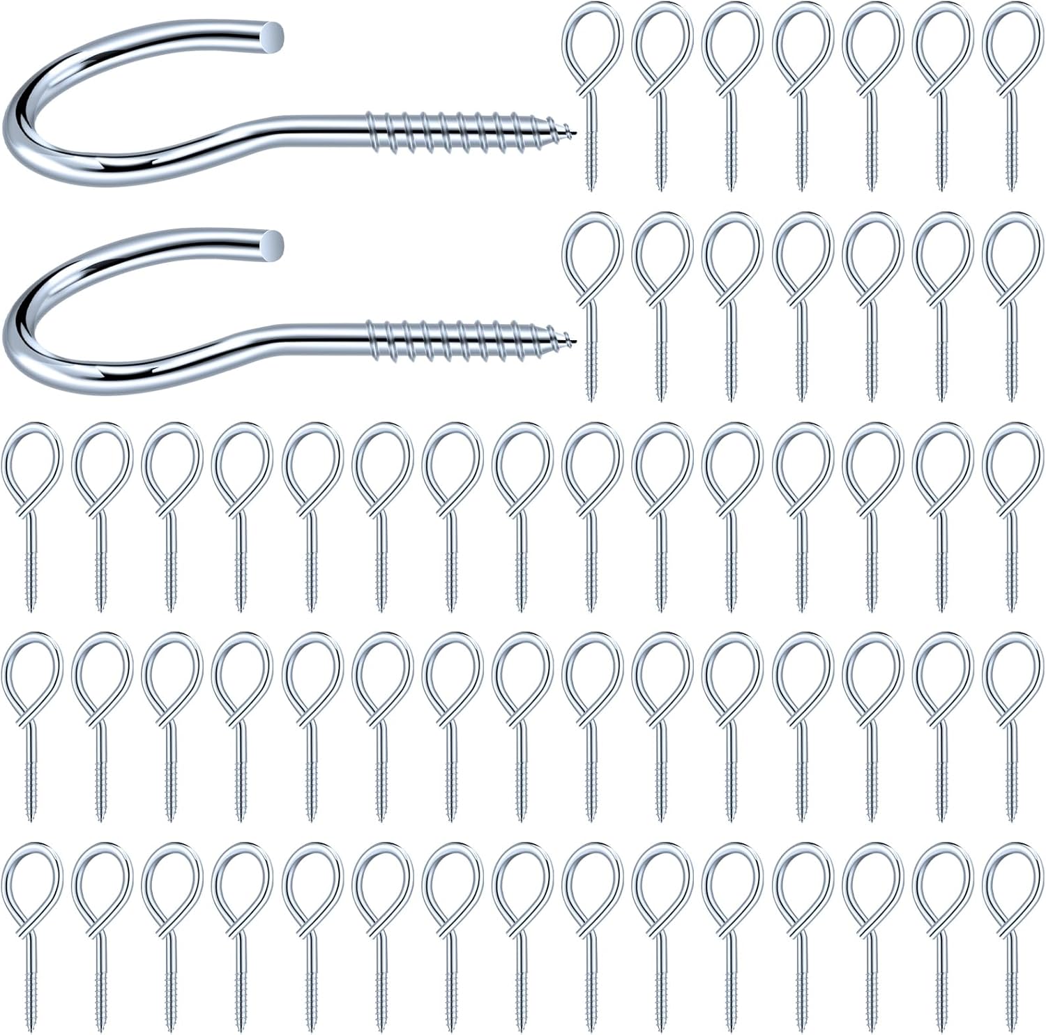 Amazon.com: Tandefio 100Pcs Threaded Bridle Wiring Rings Hooks for Low ...