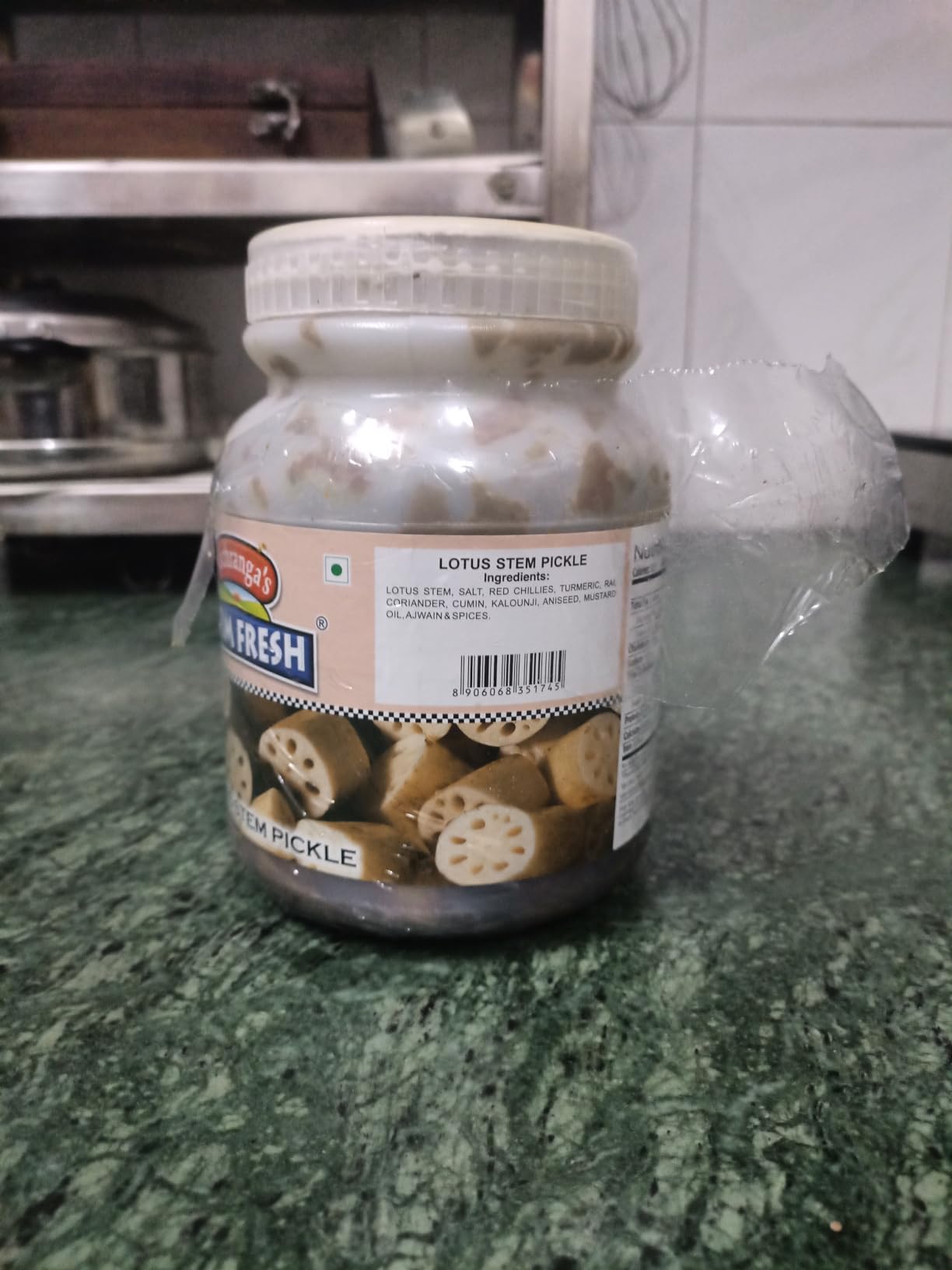 Pachranga's Farm Fresh Lotus Stem Pickle-400gm : Amazon.in: Grocery ...