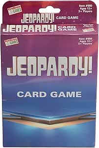 Amazon.com: Jeopardy Card Game - Travel Sized Quiz Competition - Fast ...