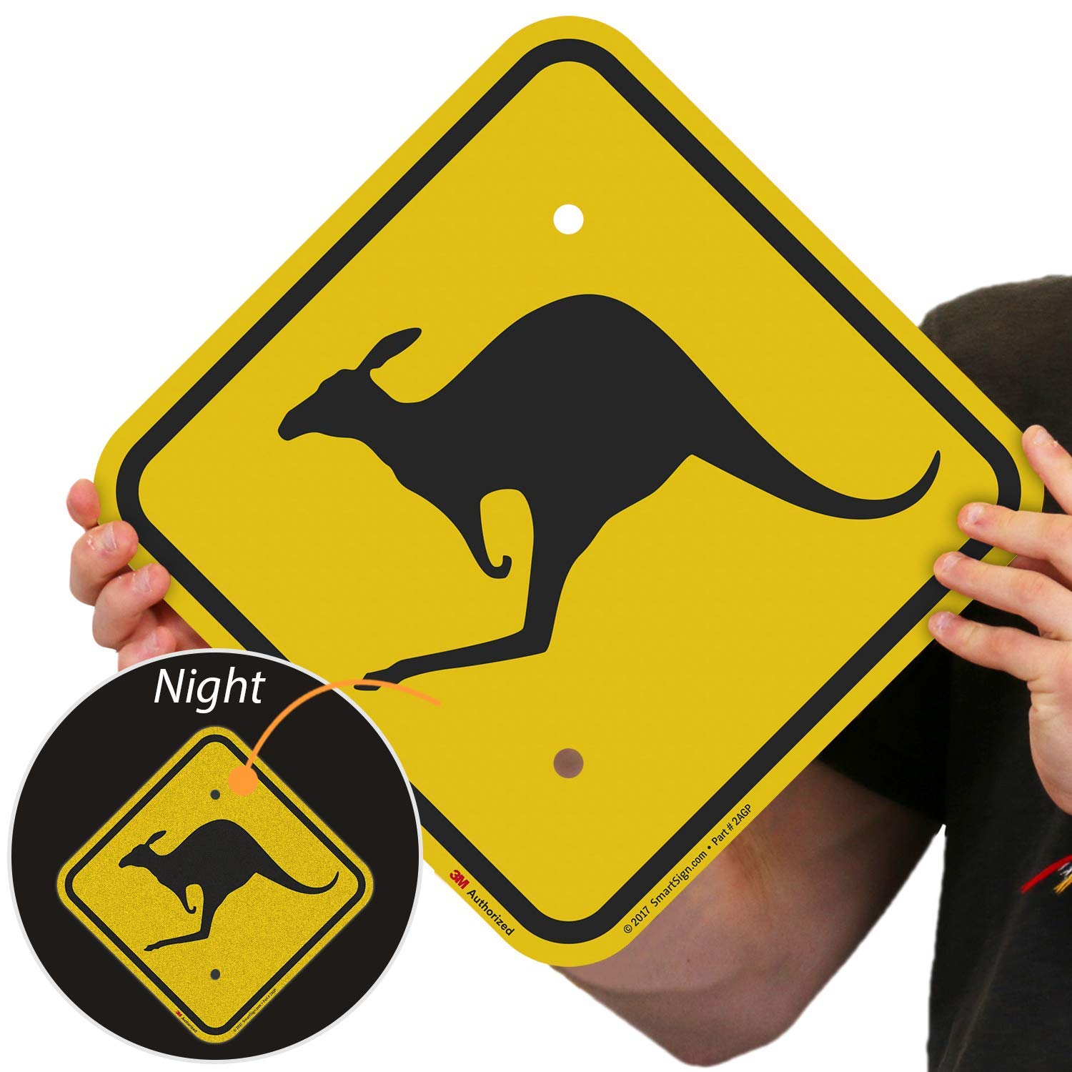 Kangaroo Crossing Sign