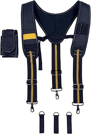 Amazon.com: PAIZON Tool Belt Suspenders Work Suspension Tool Belt ...