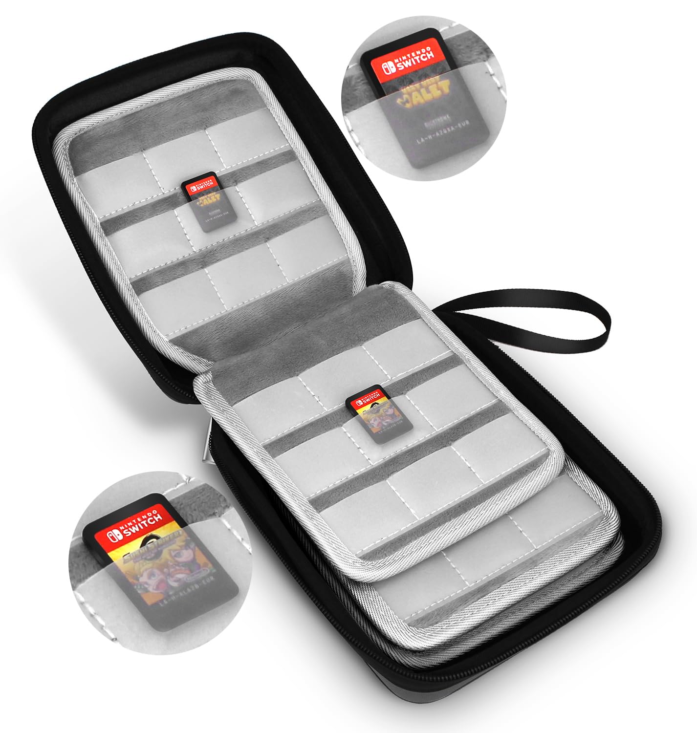 Amazon.com: DBCOAST Nintendo Switch Game Case Transparent Pocket Bag ...