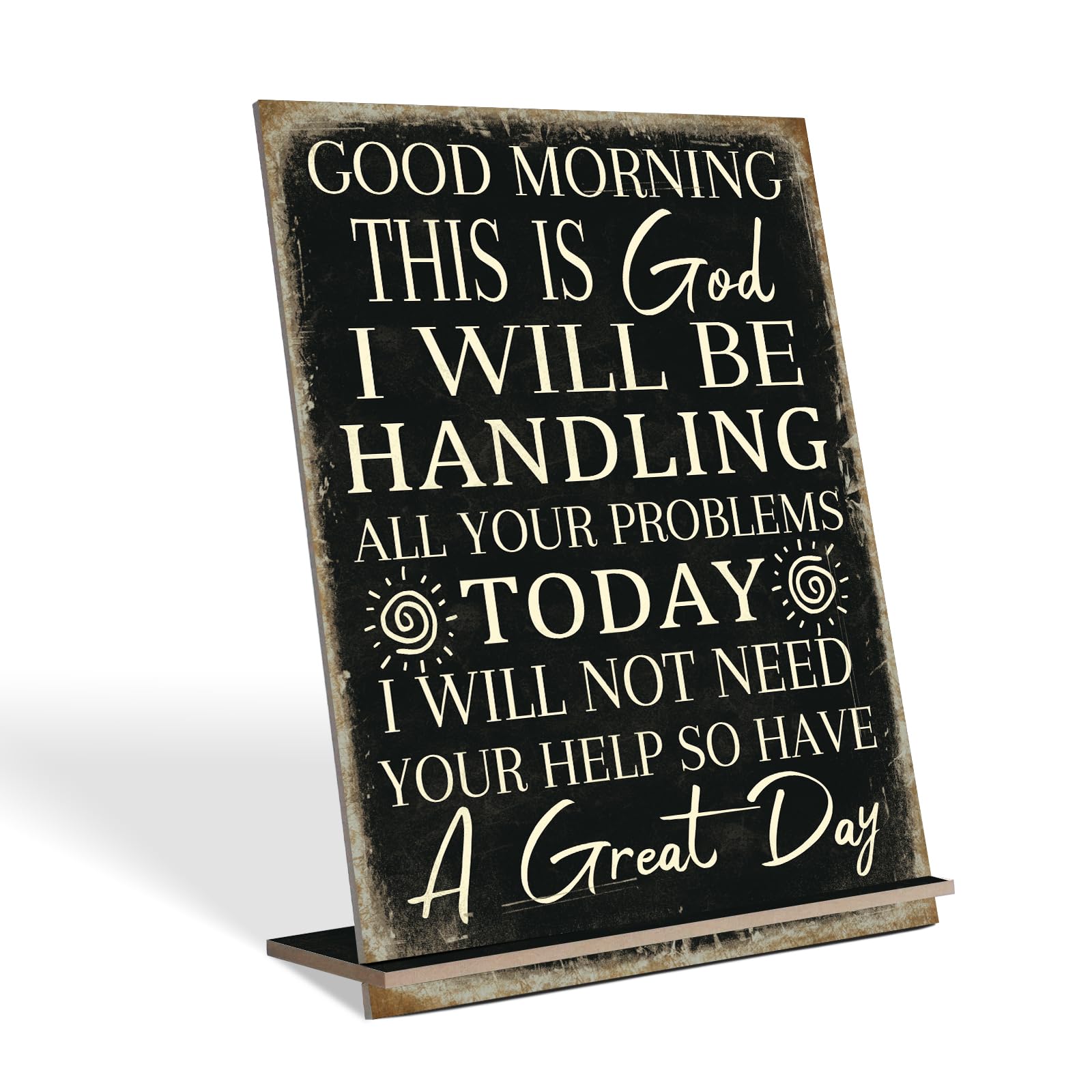 Amazon.com: Putuo Decor Christian Table Decor - Good Morning This Is ...