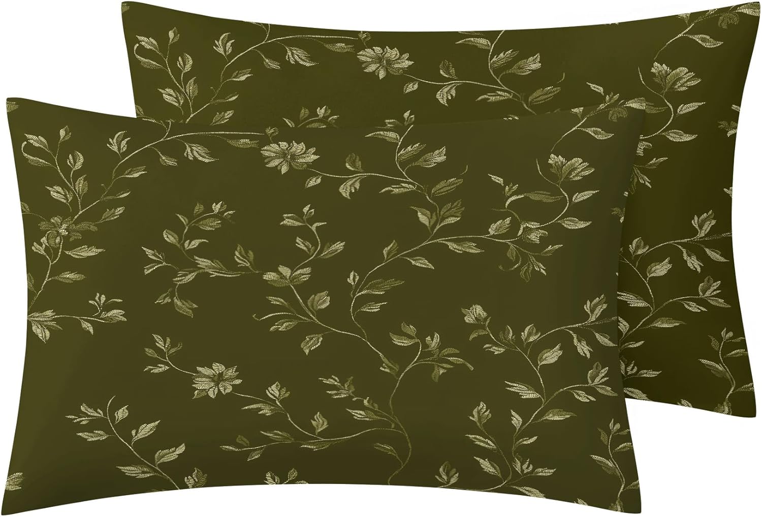 Amazon.com: Generic Botanical Leaf Pillow Cases Standard Size ...
