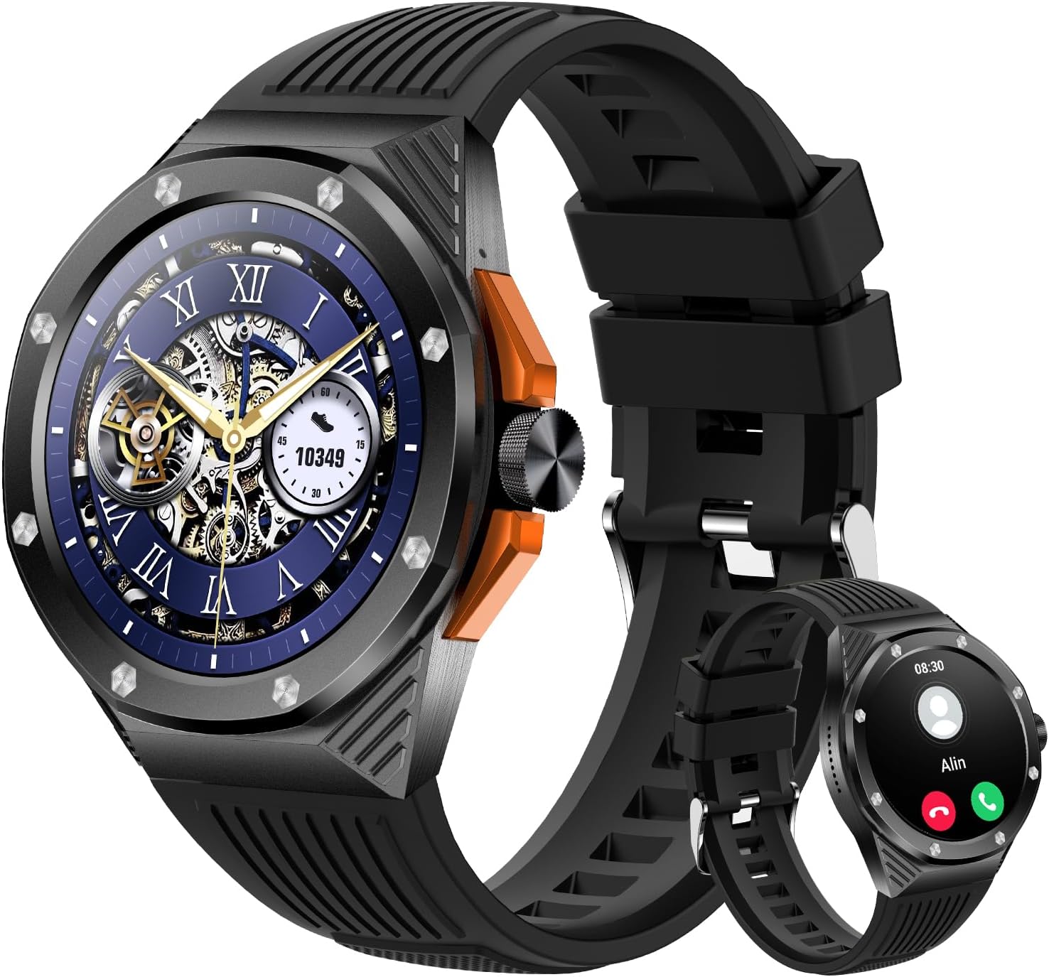 Amazon.com: Military Smart Watch for Men (Call Receive/Dial) with LED ...
