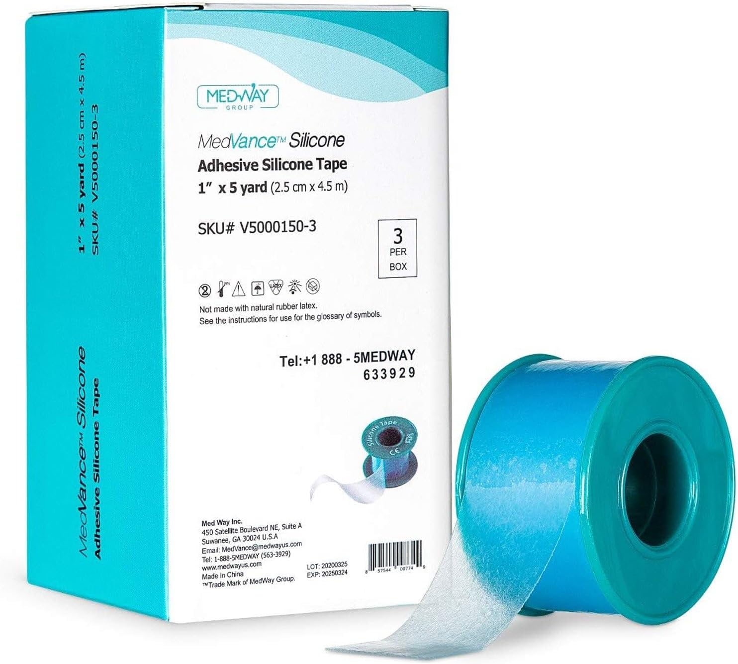 Amazon.com: Medvance Soft Silicone Tape with Perforation for Easy Cut ...