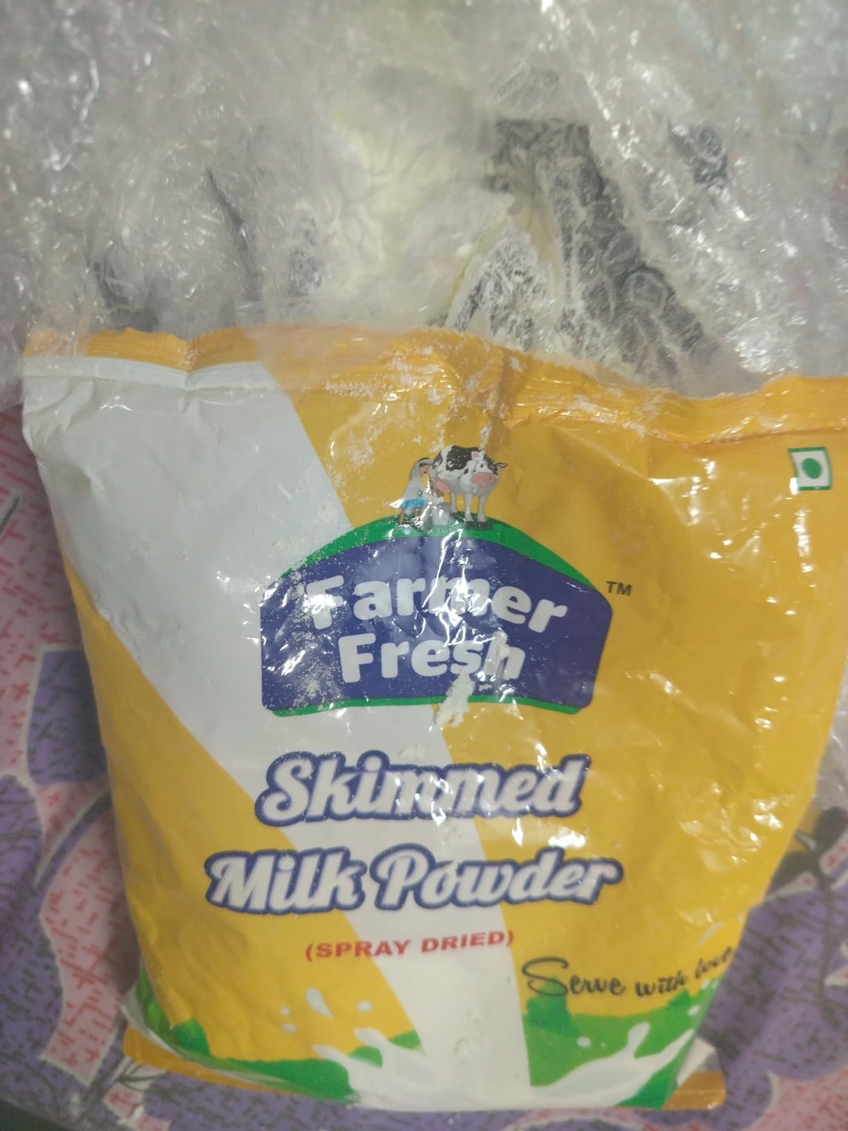Farmer Fresh All-Natural Skimmed Milk Powder - Pack of 2, 500 Gm Each ...