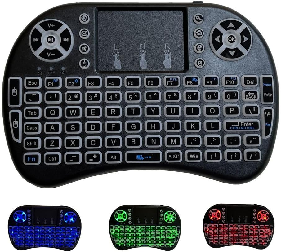 Amazon.com: Mini Keyboard i8 2.4G Mouse Wireless with Touchpad ...