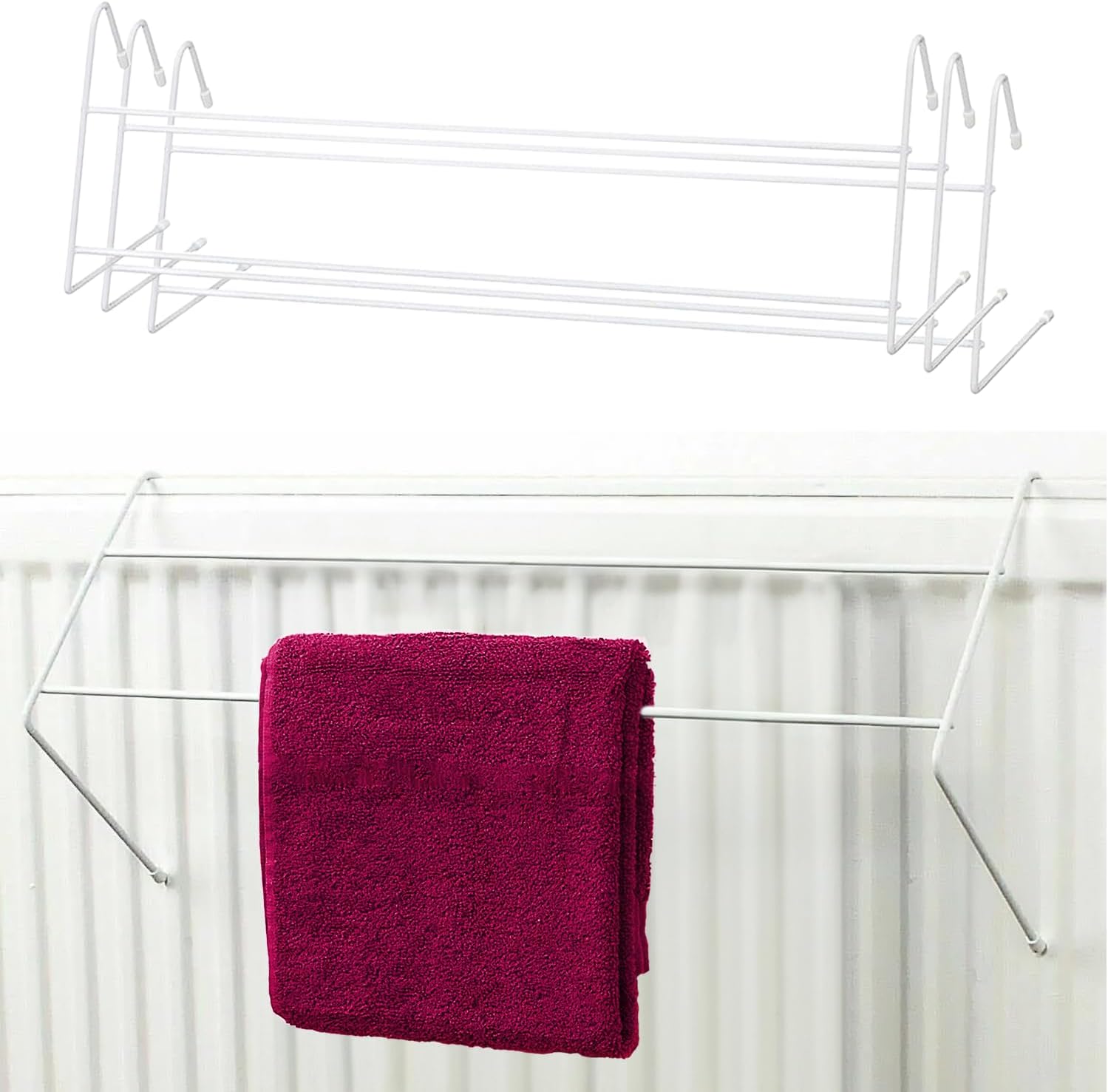 Amari Bargains Clothes Drying Rack - 2 Bar Radiator Airer - Space ...