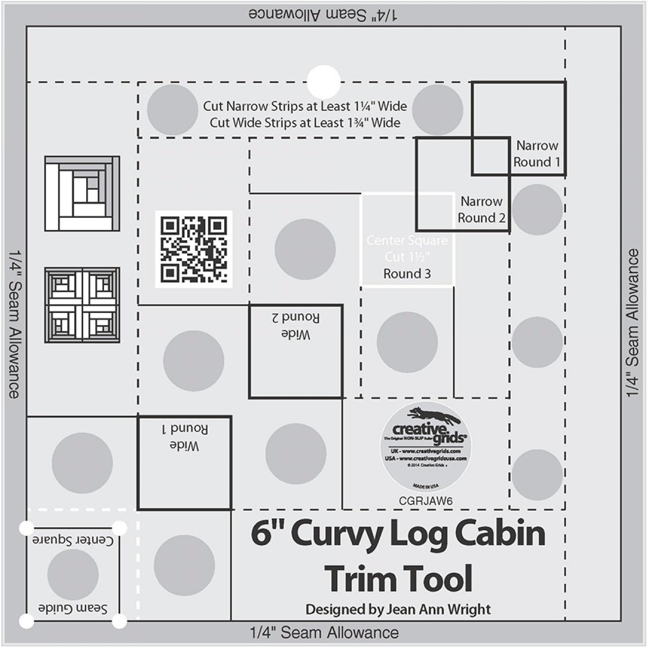 Amazon.com: Rainbow Swirls Curvy Log Cabin Quilt Pattern, by Cut Loose ...