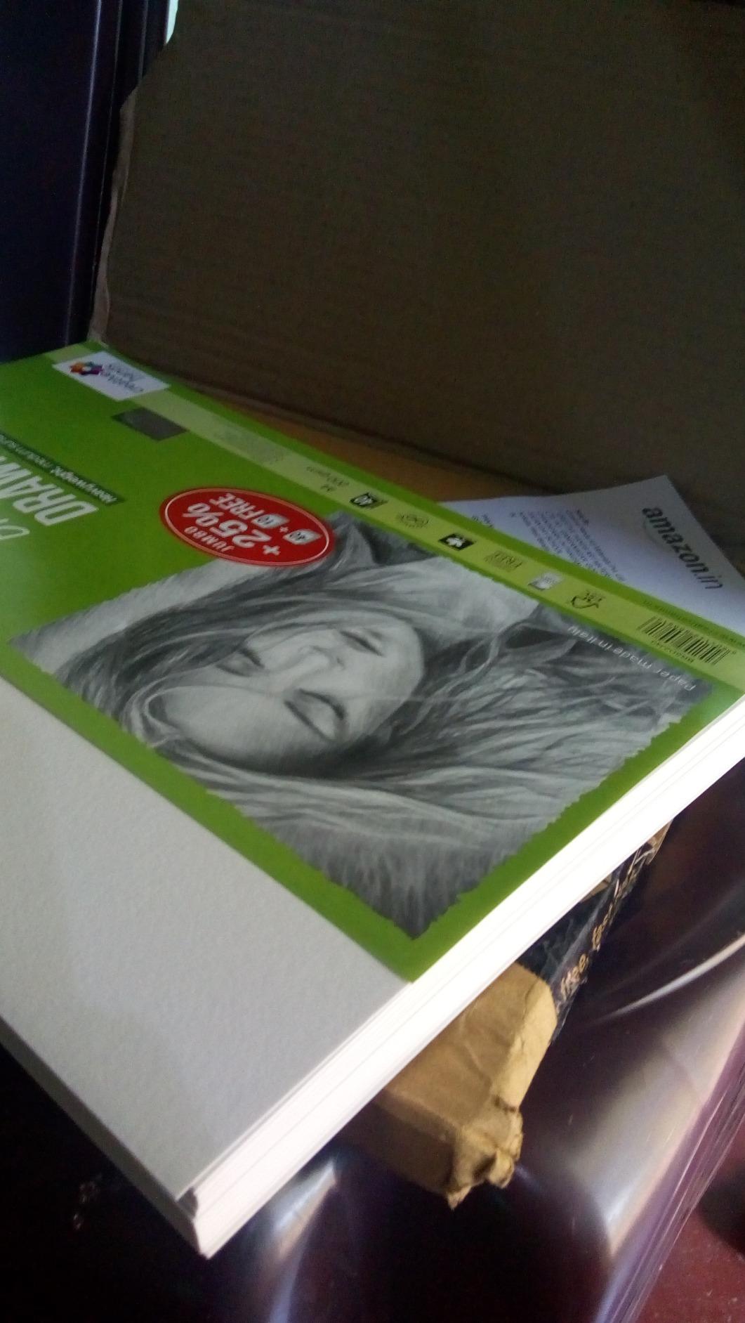 Brustro Drawing Paper A4 Size, Jumbo Pack, 200 GSM (Pack of 40 + 10 ...