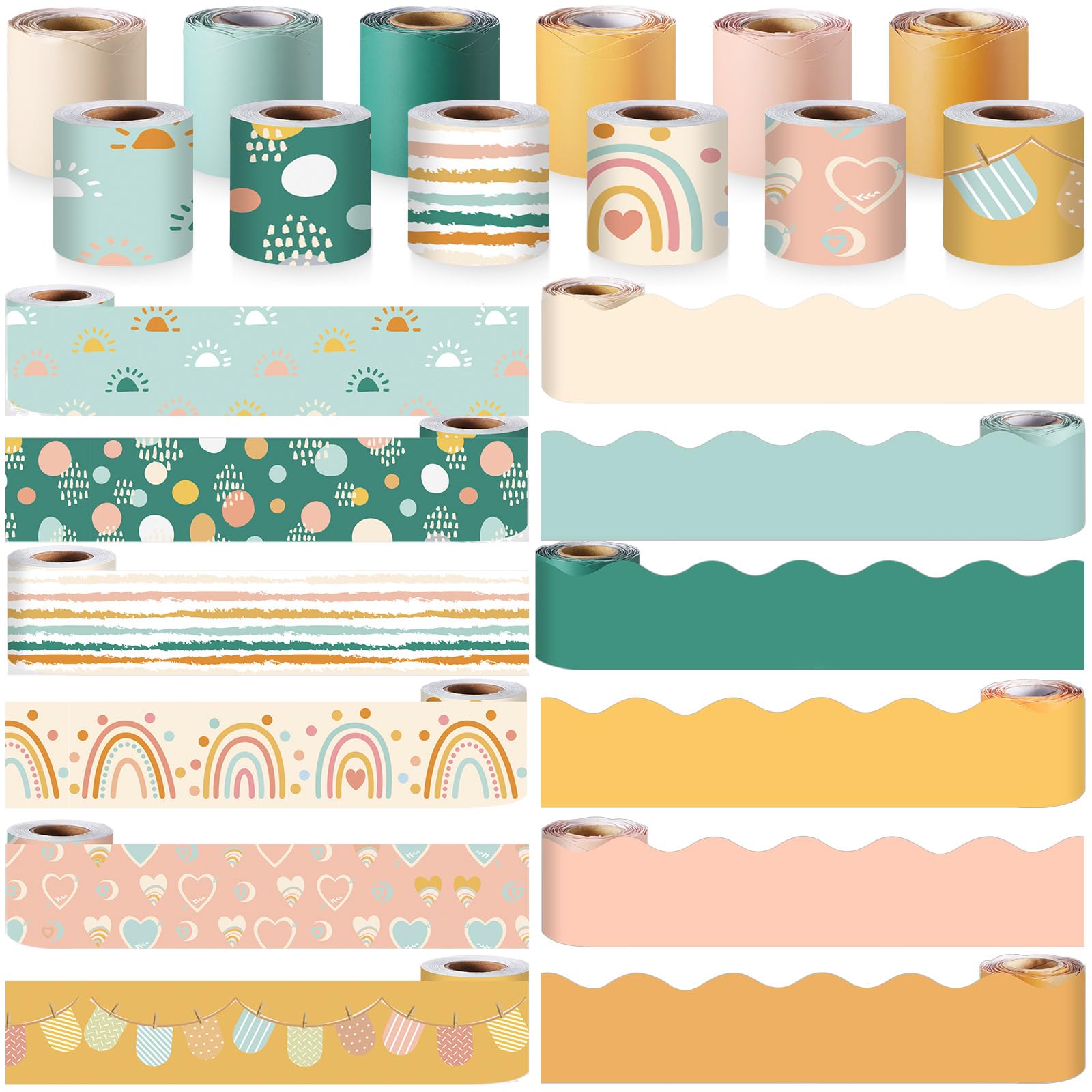 Snapklik.com : Qilery 12 Rolls 394 Ft Classroom Border For Bulletin ...