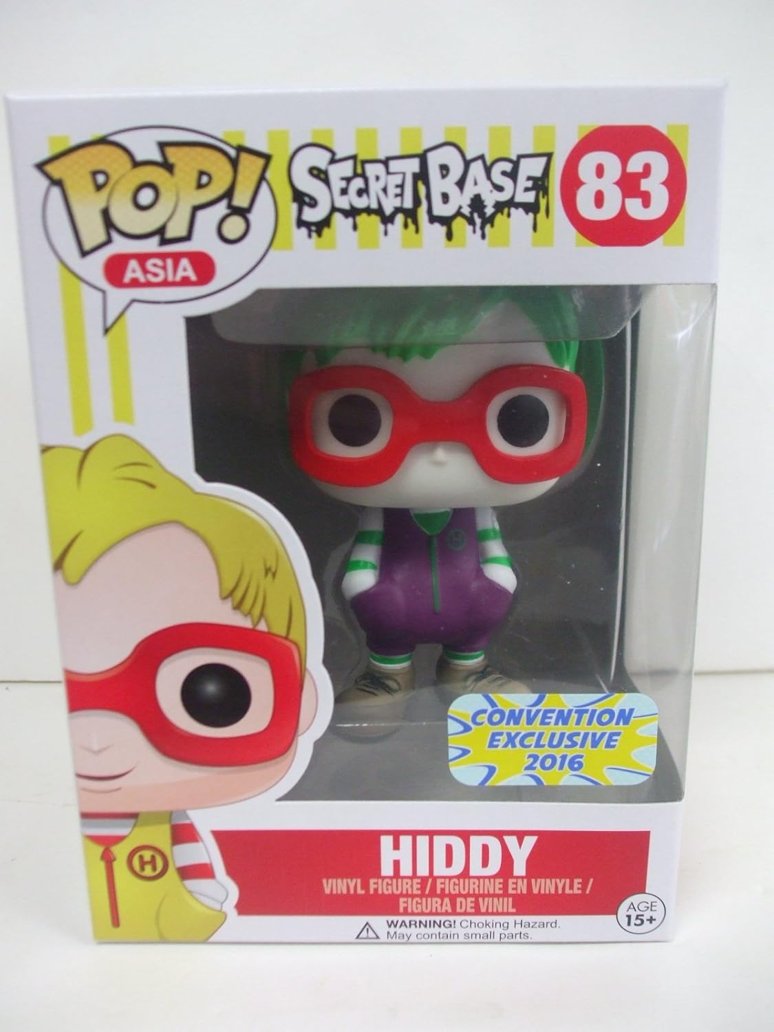 Amazon.com: Funko Pop! Hiddy #83 (Joker Variant) Secret Base Pop Asia ...