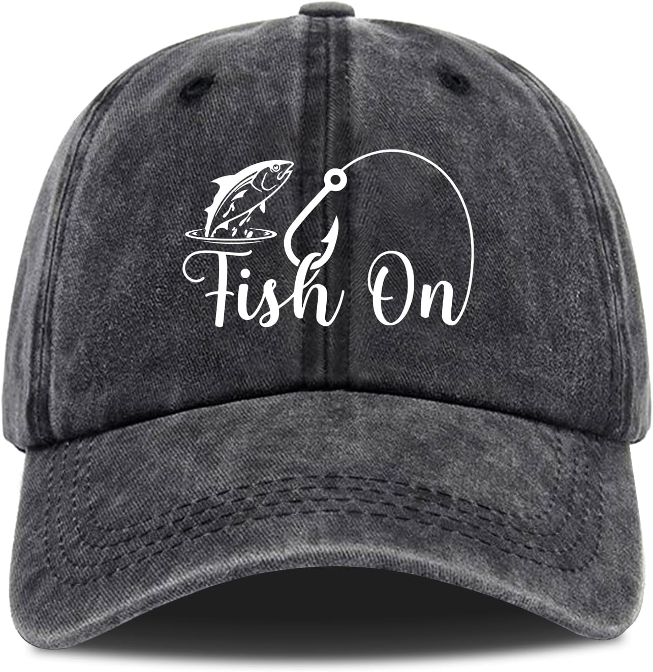 Fish On,Funny Baseball Cap,Fishing Baseball Cap,Gifts for Fishing Lover ...
