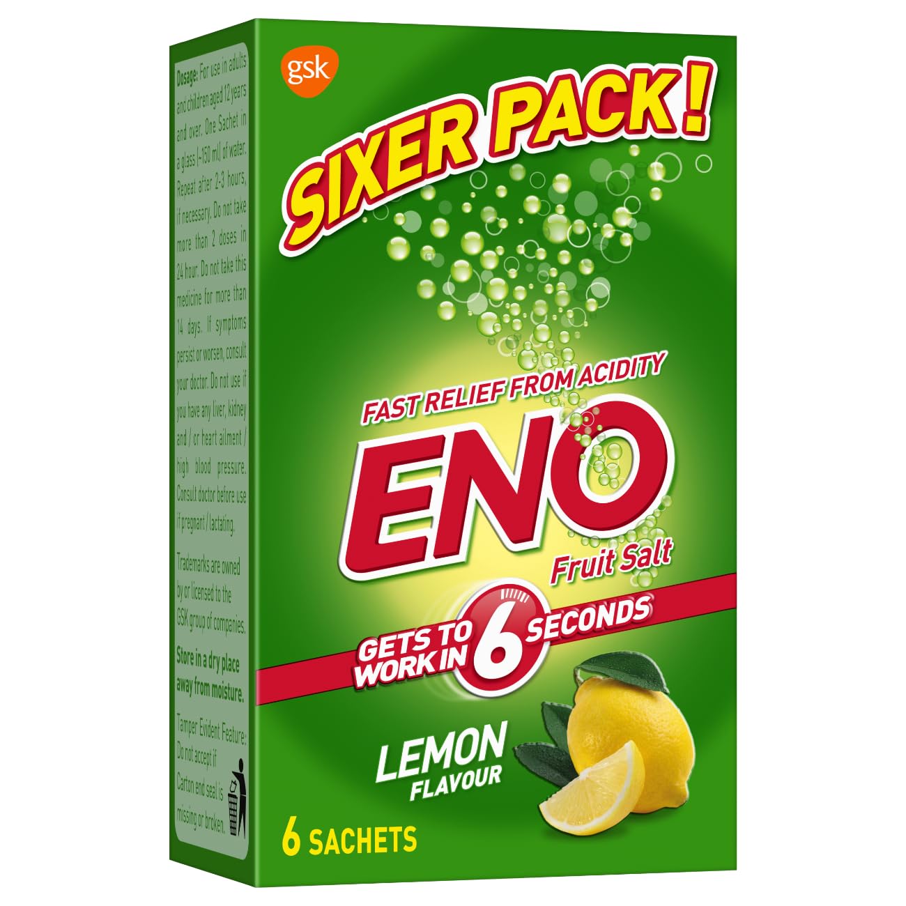 Buy ENO Lemon Multipack Digestive Fruit Salt 30 gm ( Pack of 6 ) Online ...