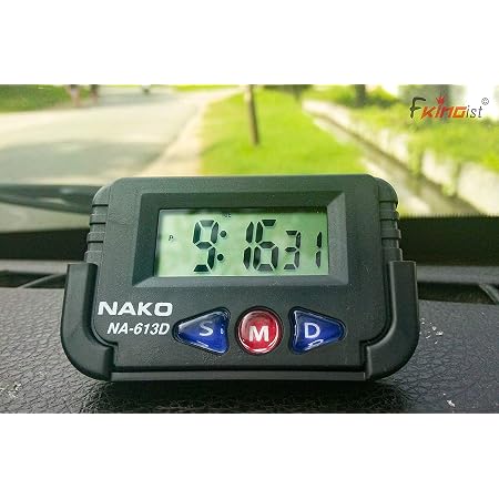 Nako NA-613D Quartz Clock for Car (Black) : Amazon.in: Car & Motorbike