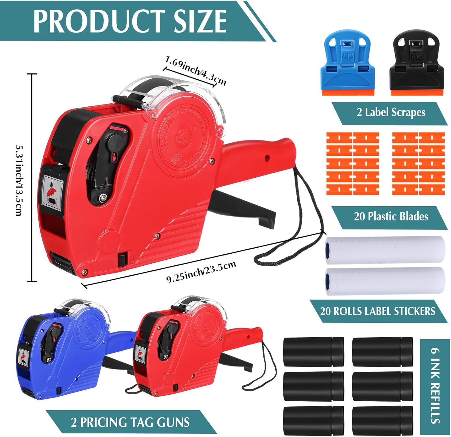 2 Pack 8 Digits Price Gun for Retail Price Tag Gun Philippines | Ubuy