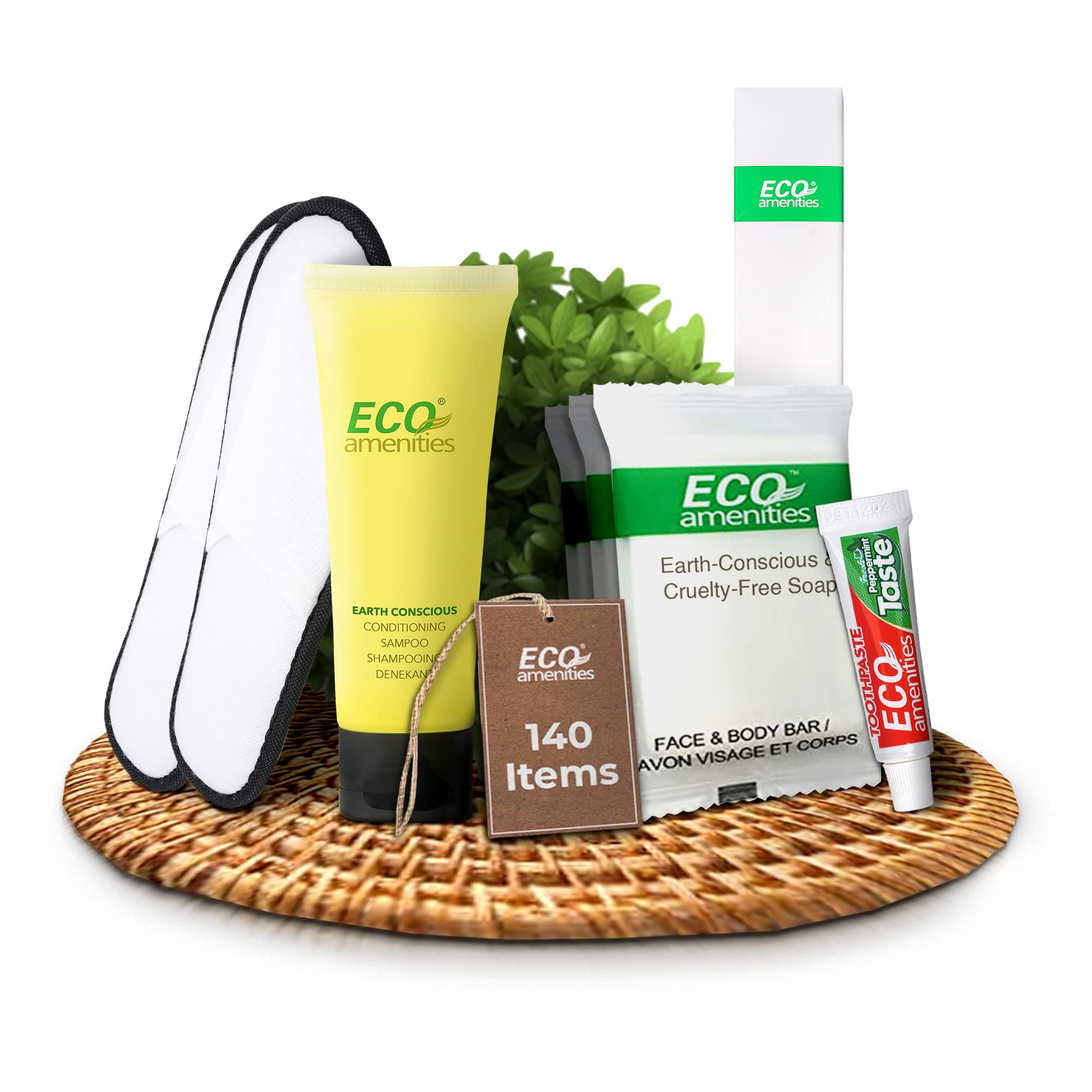 Amazon.com : ECO Amenities 140 PIECE Bulk Hotel Toiletries Set - 30ml ...