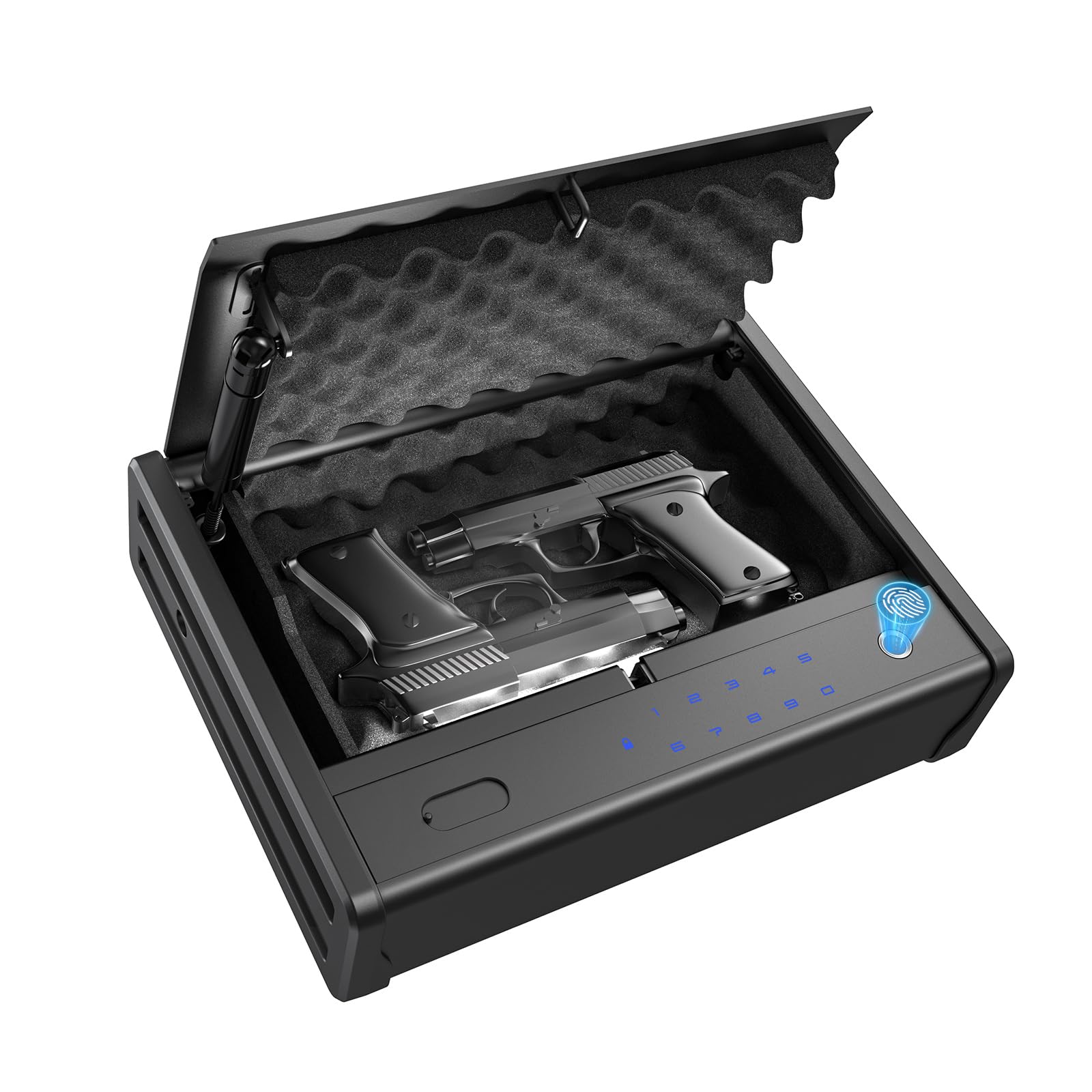 Buy Blacksmith Safe for 2 Pistols, 3 Ways Quick Access Biometric Safe ...