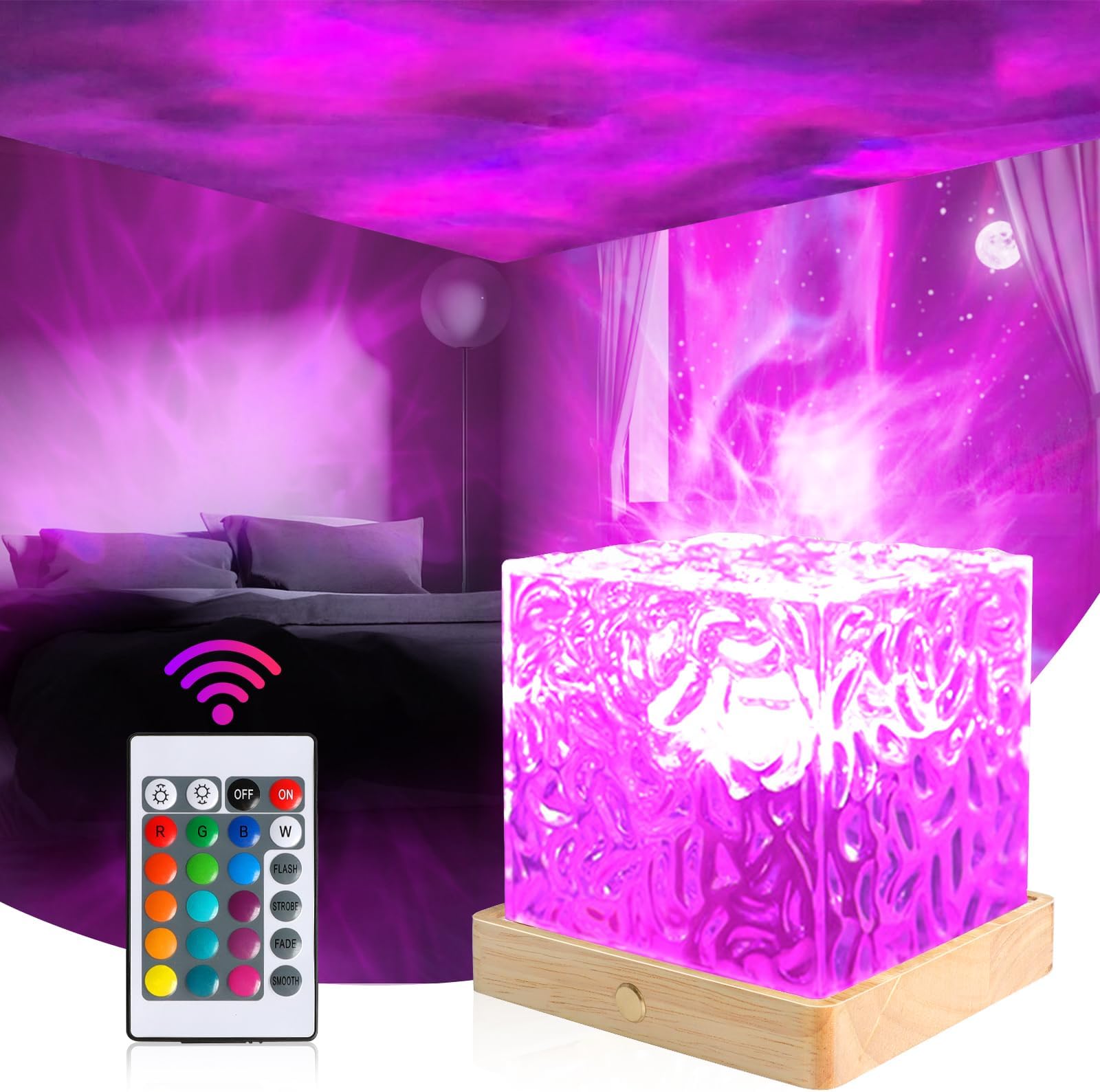 Galaxy Projector Light, Star Projector Night Light with 16 Colors, 30 ...