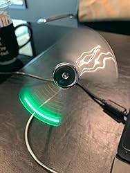 Amazon.com: ONXE LED USB Clock Fan with Real Time Display Function ...