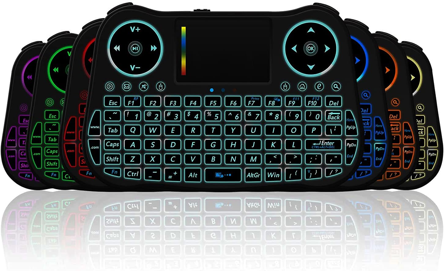 Wireless Mini Keyboard Backlit,EASYTONE 2.4G Wireless Keyboard with ...